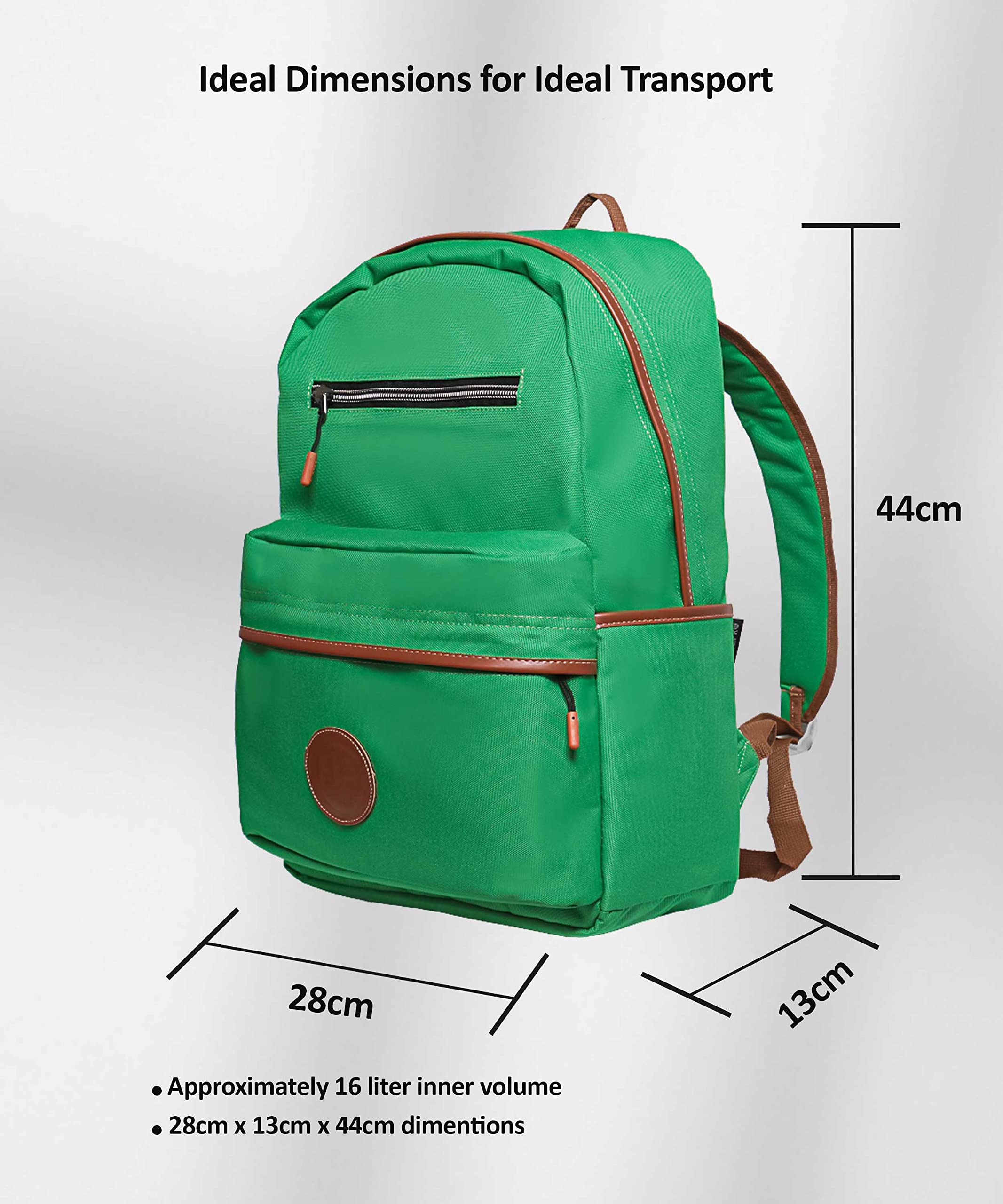 NPO nJoy Laptop Backpack,Fashion Slim Durable Laptops Backpack , Stylish Water Repellent College School Computer Bag for Women & Men Fits 16 Inch Laptop and Notebook (Green)