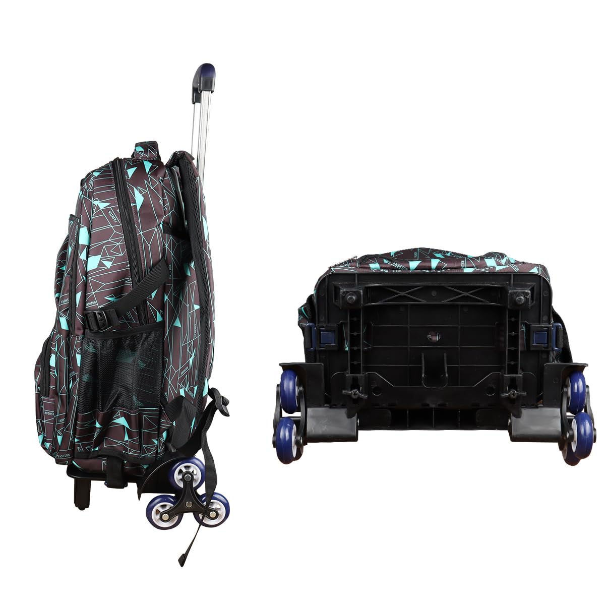 Rolling Backpack On Wheels High-Capacity School Bag Backpacks for Students Climbing Stairs Six Wheels