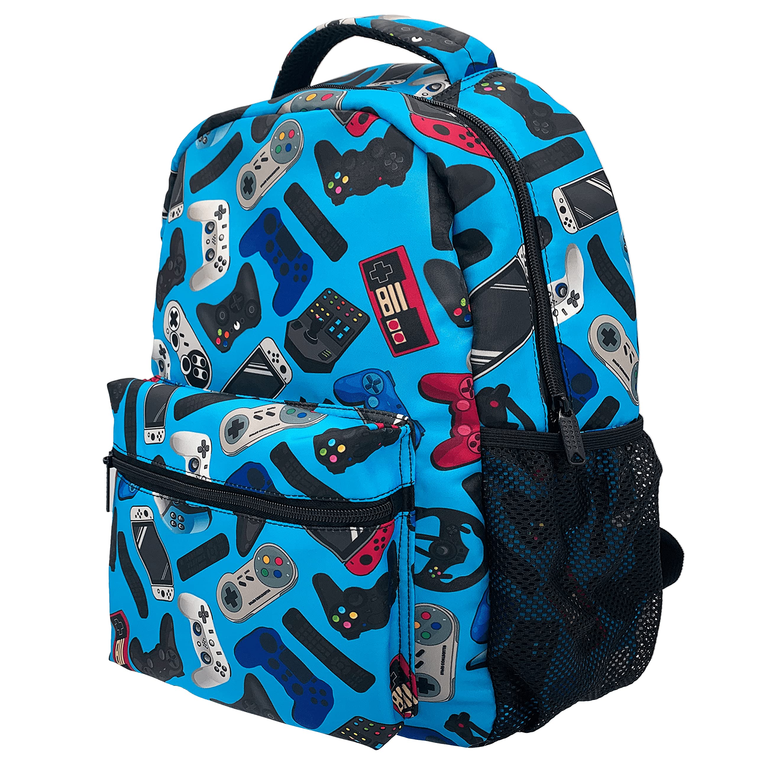 Funny Video Game Backpack, large 17-inch Laptop Travel Laptop Daypack School Bag with Multiple Pockets for Men Women Boys Girls