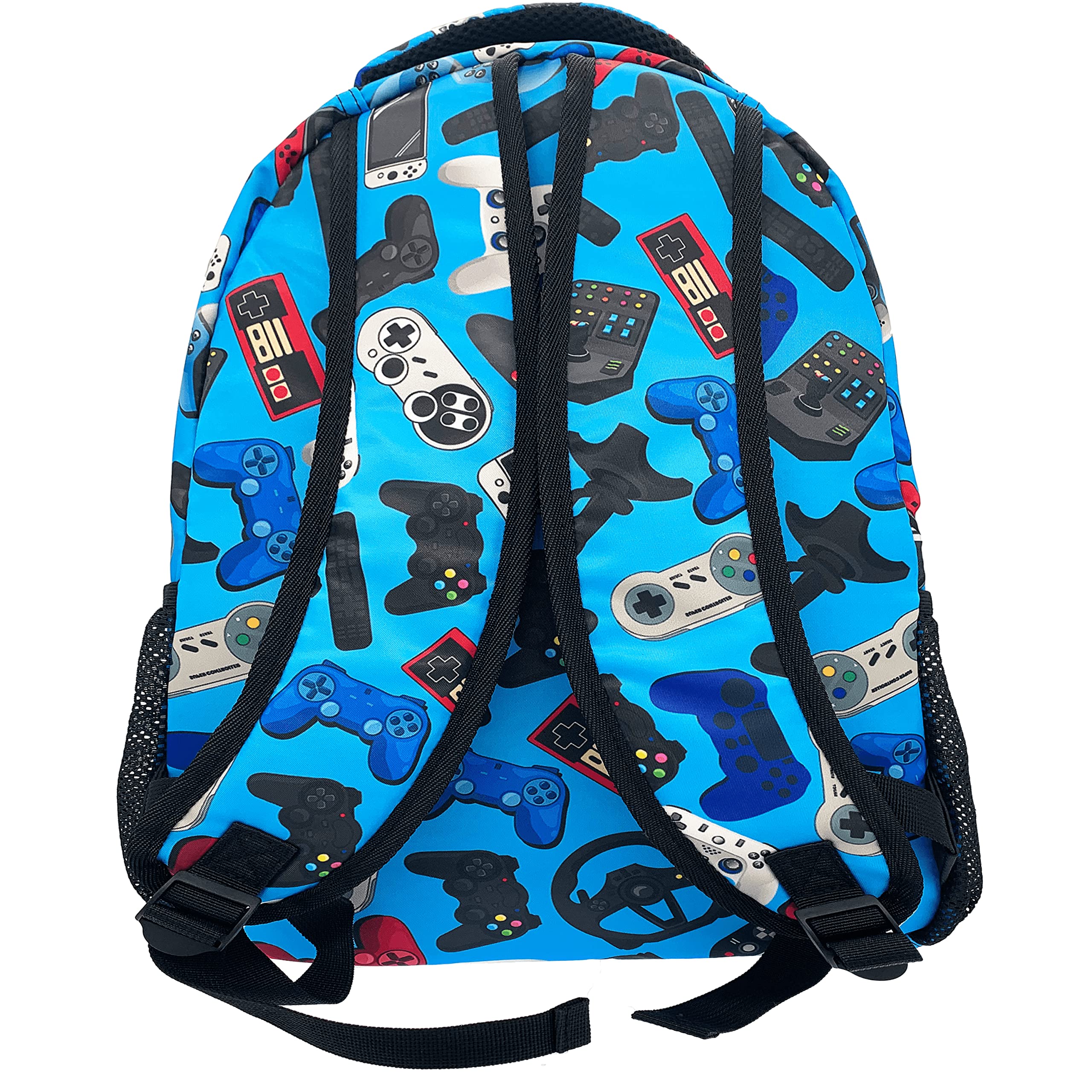 Funny Video Game Backpack, large 17-inch Laptop Travel Laptop Daypack School Bag with Multiple Pockets for Men Women Boys Girls