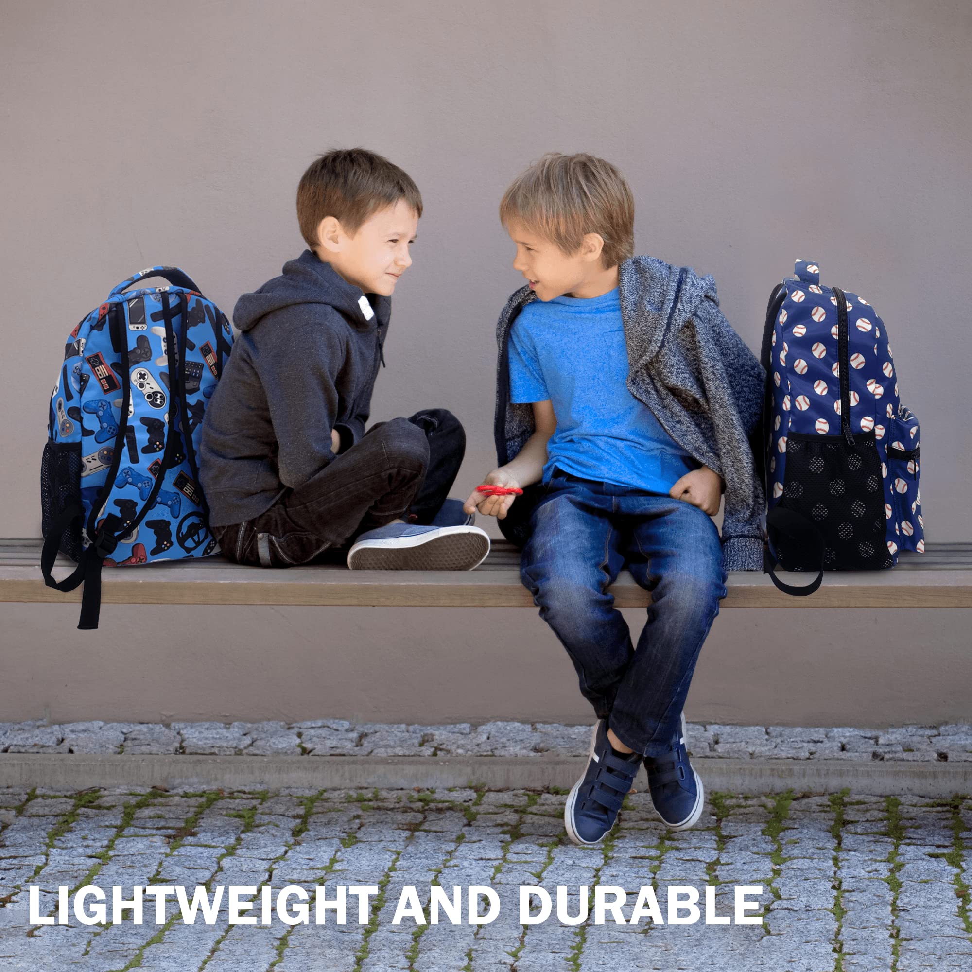 Funny Video Game Backpack, large 17-inch Laptop Travel Laptop Daypack School Bag with Multiple Pockets for Men Women Boys Girls