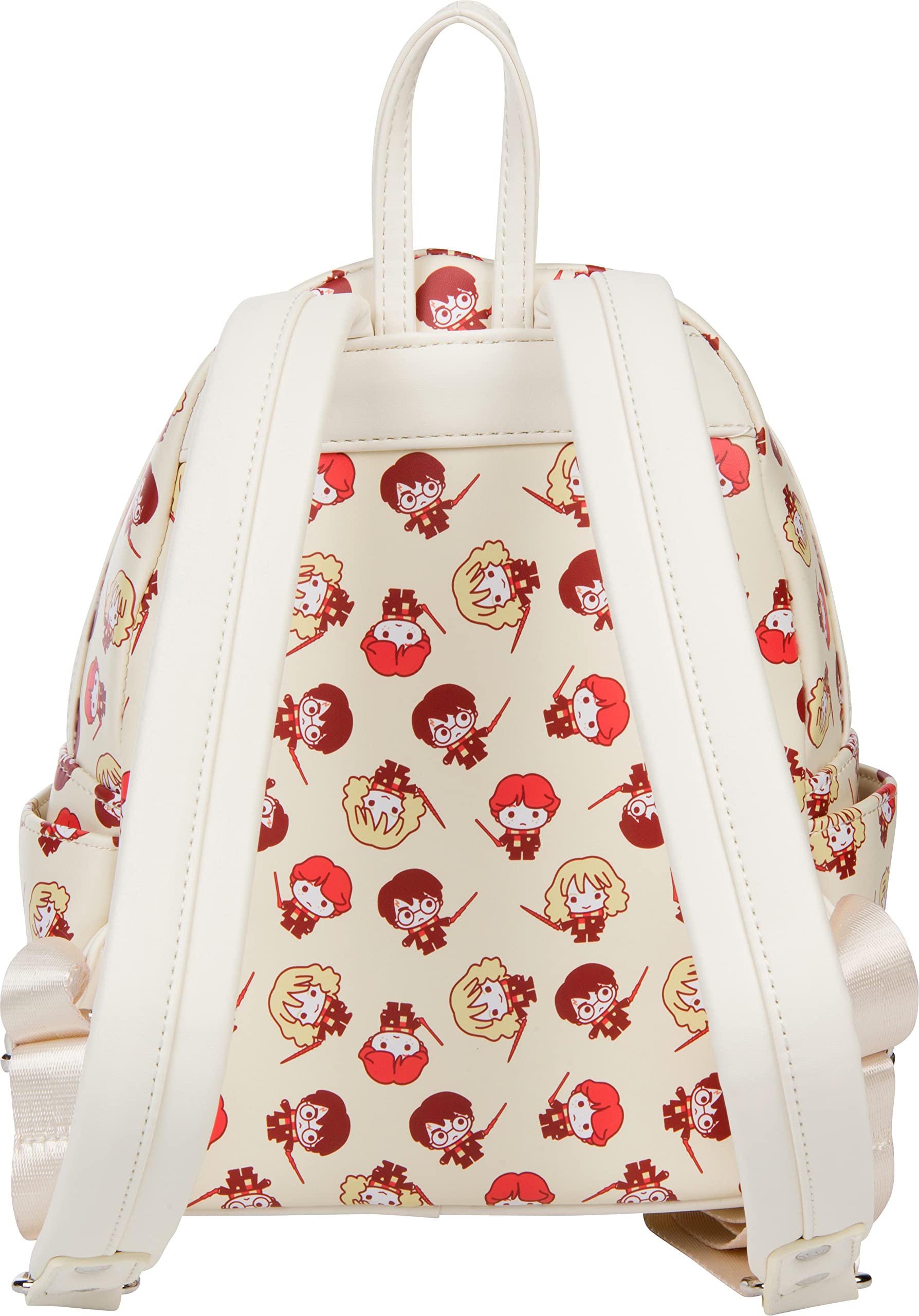 Loungefly Harry Potter Chibi Characters Wands Out All Over Print Mini Backpack