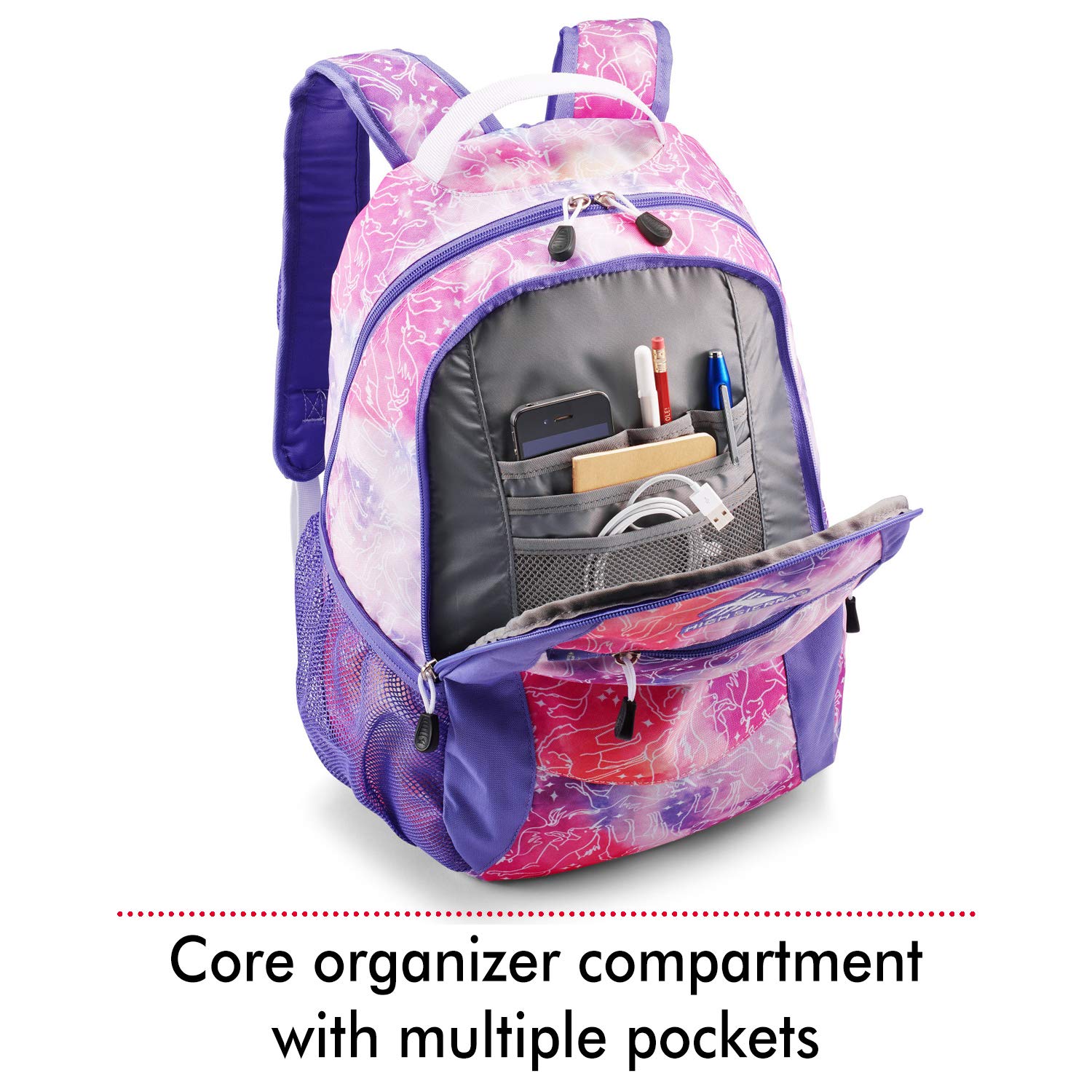 High Sierra Curve Lightweight Backpack with Padded Straps