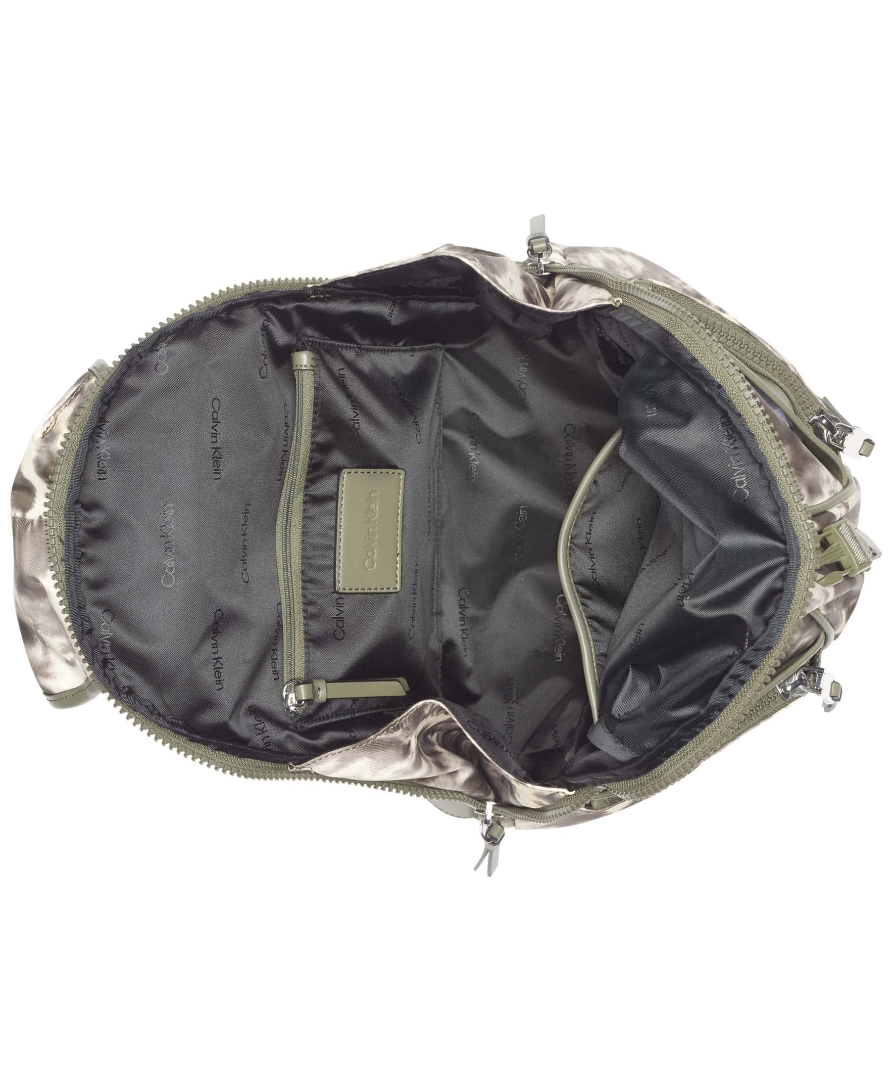 Calvin Klein Women's Shay Organizational Backpack, Dusty Olive, One Size