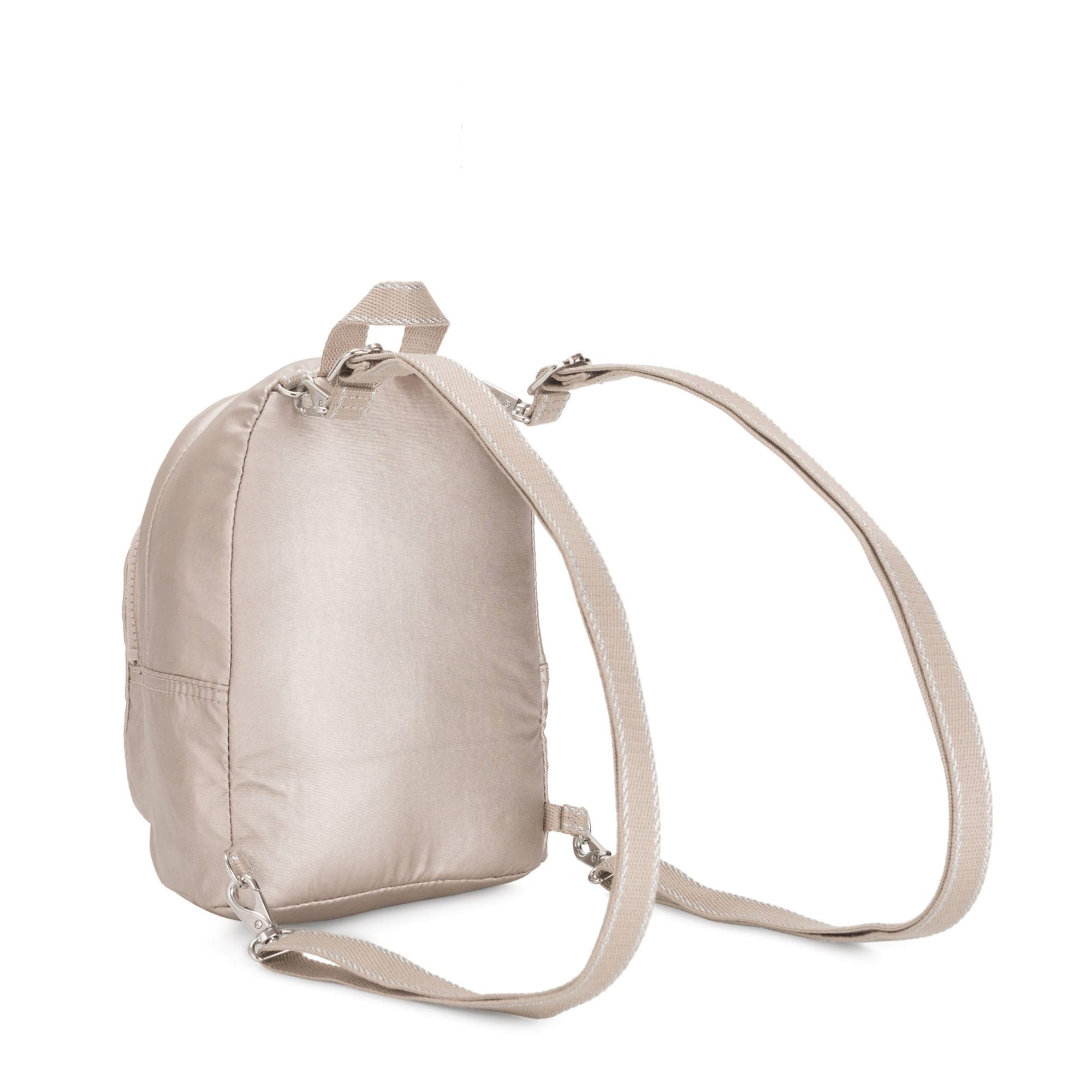 Kipling Women's Delia Compact Convertible, Lightweight, Minimal, Nylon Laptop Backpack, Metallic Glow, 7" L x 9.25" H x 5" D