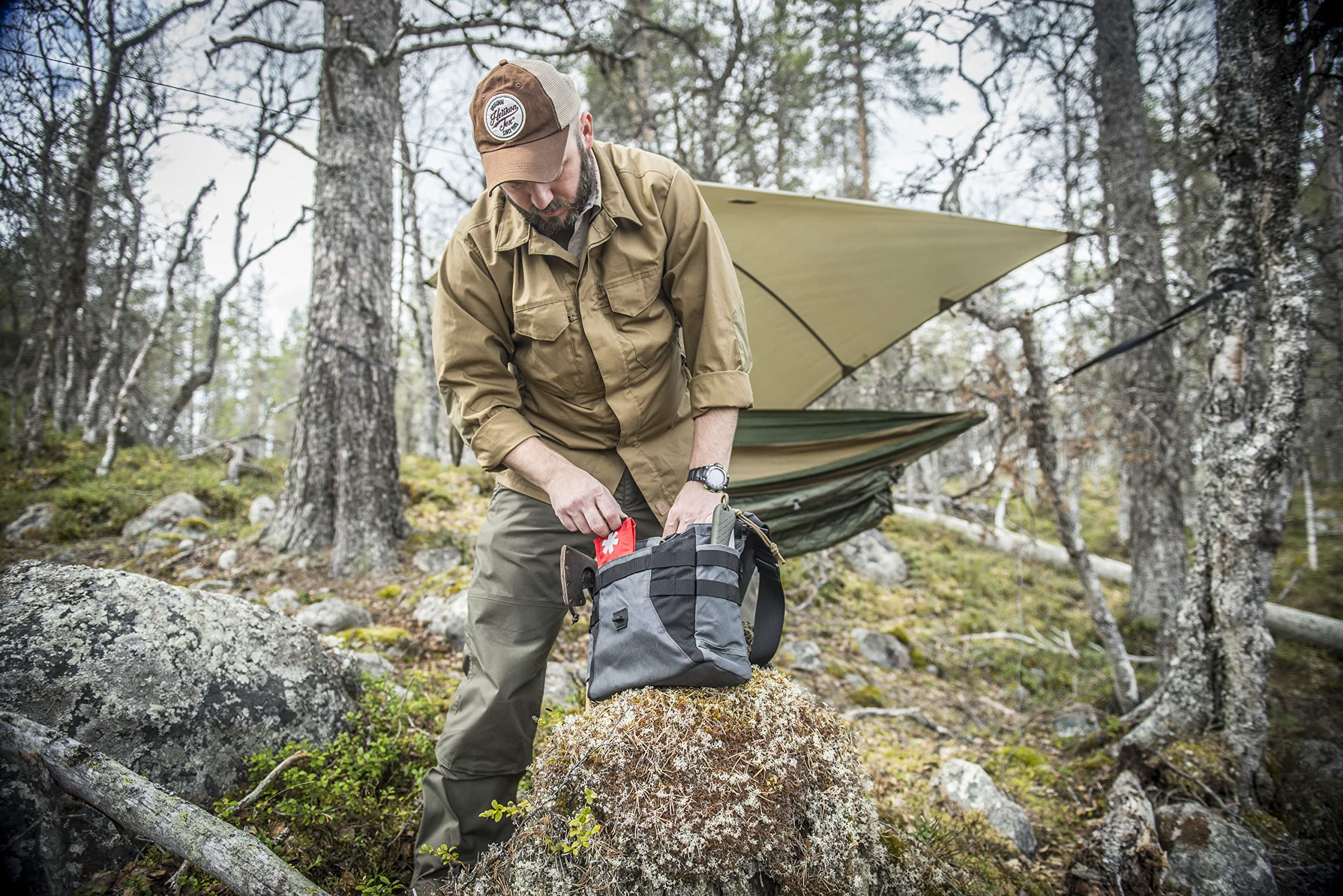Helikon-Tex Bushcraft Haversack Bag Shadow Gray/Black