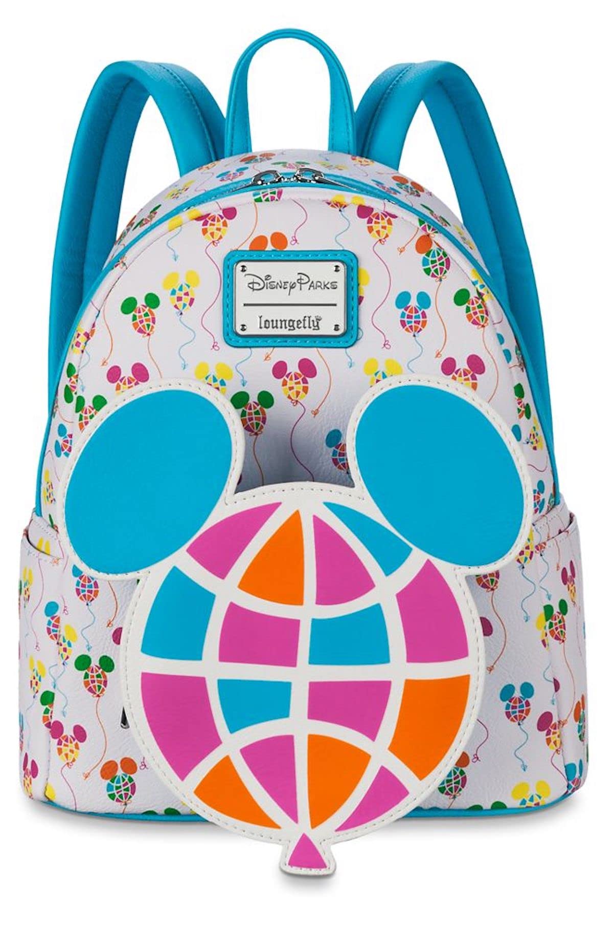 Loungefly - Disney - Mickey Mouse Theme Park Balloons - Fashion Mini Backpack,White