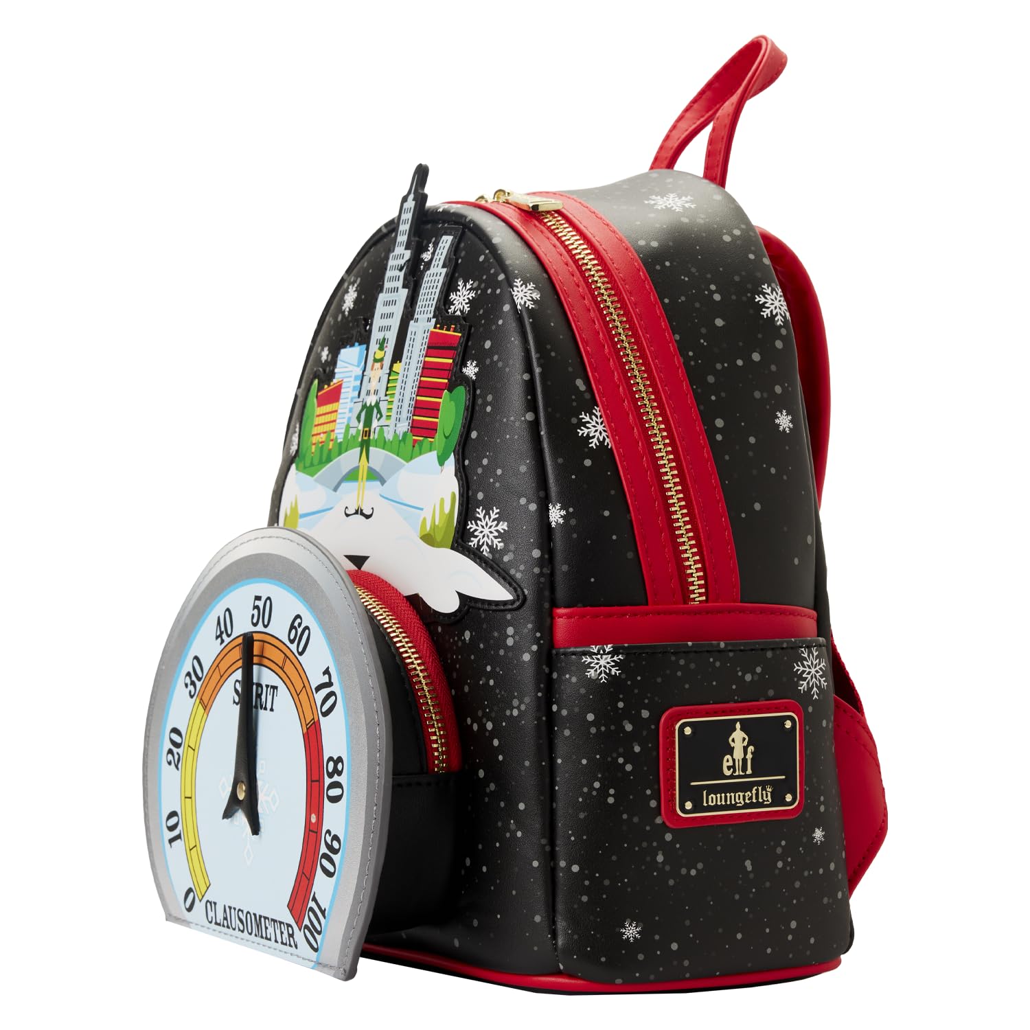 Loungefly Elf Clausometer Light Up Double Strap Shoulder Bag