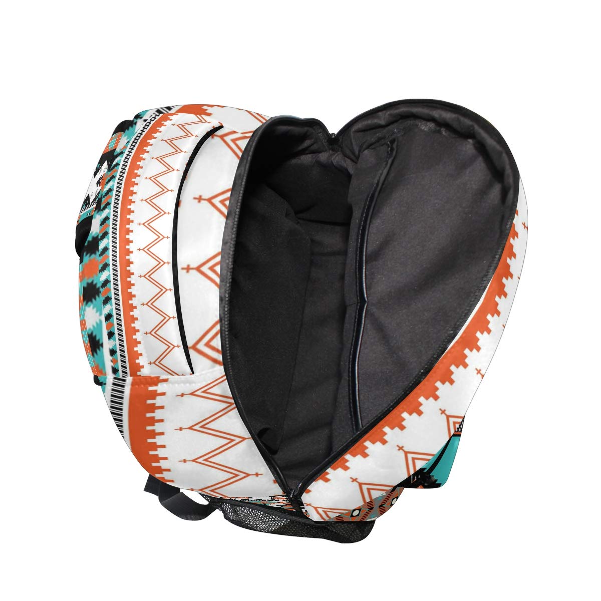 AUUXVA Ethnic Aztec Geometric Backpack Travel School Shoulder Bag for Kids Boys Girls Women Men