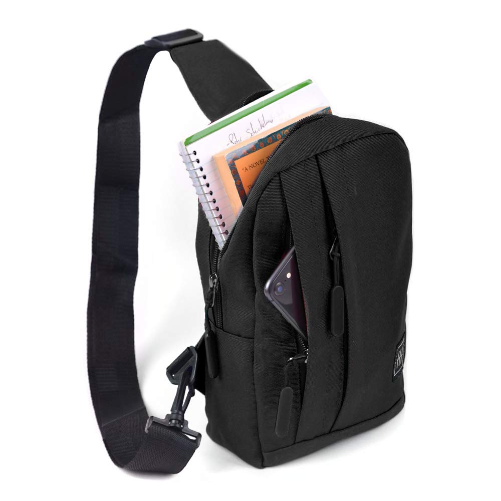 WESTEND Crossbody Canvas Sling Bag Backpack with Reversible Strap