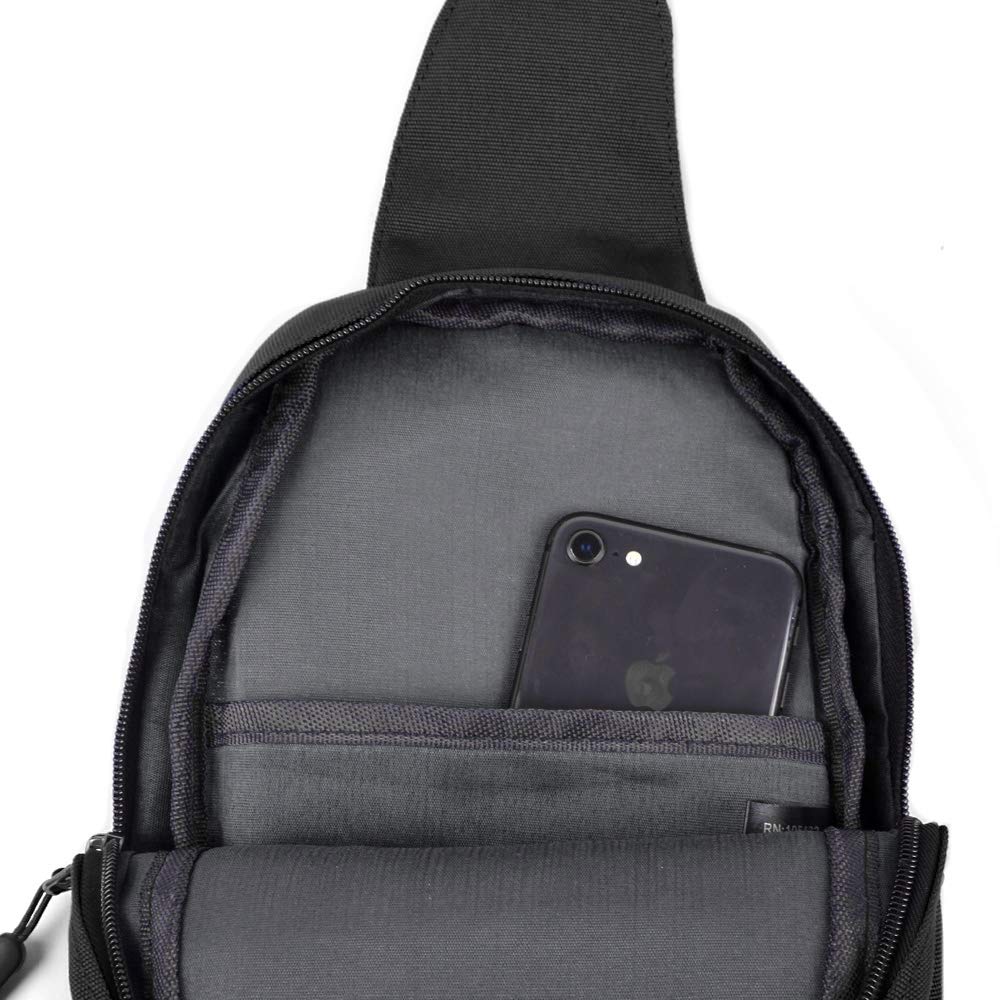 WESTEND Crossbody Canvas Sling Bag Backpack with Reversible Strap