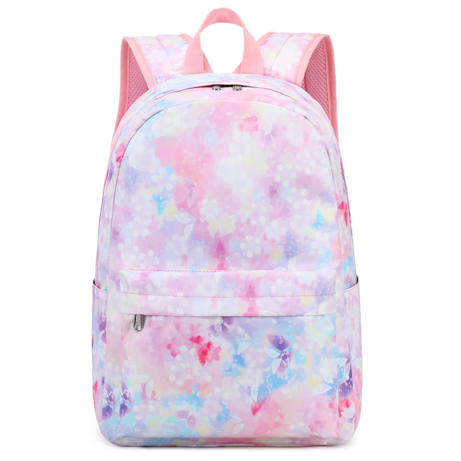 BGS BIGSUCS Girls Backpack for Kids Butterfly School Backpack Preschool Kindergarten Elementary School Bag with Insulated Lunch Tote and Pencil Pouch