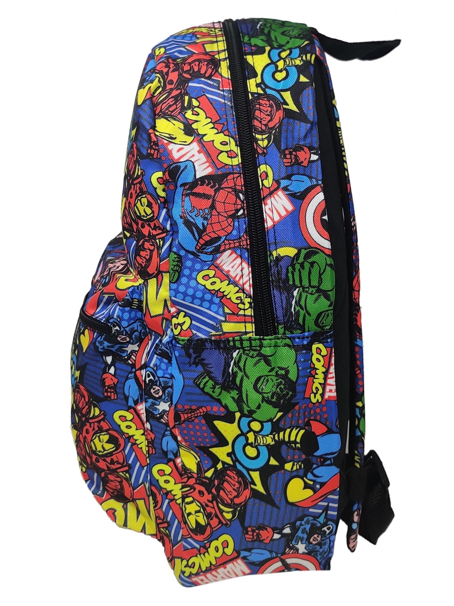 Marvel Avengers 16" Backpack AOP Hulk Captain America Iron Man Spider-Man Thor
