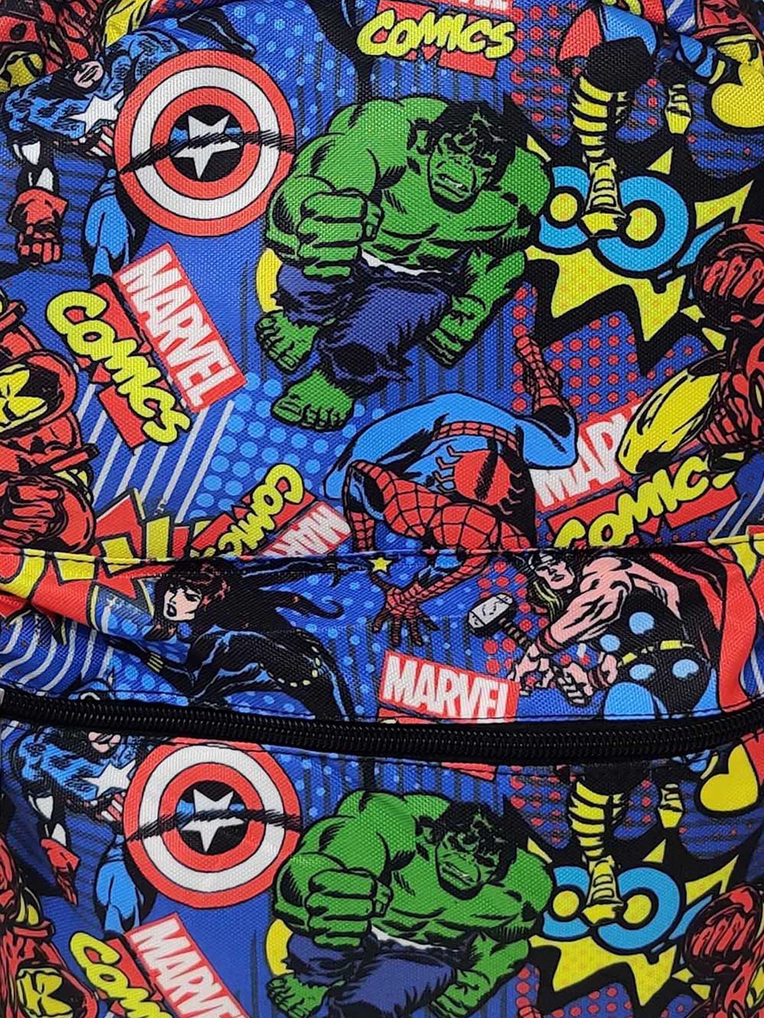 Marvel Avengers 16" Backpack AOP Hulk Captain America Iron Man Spider-Man Thor
