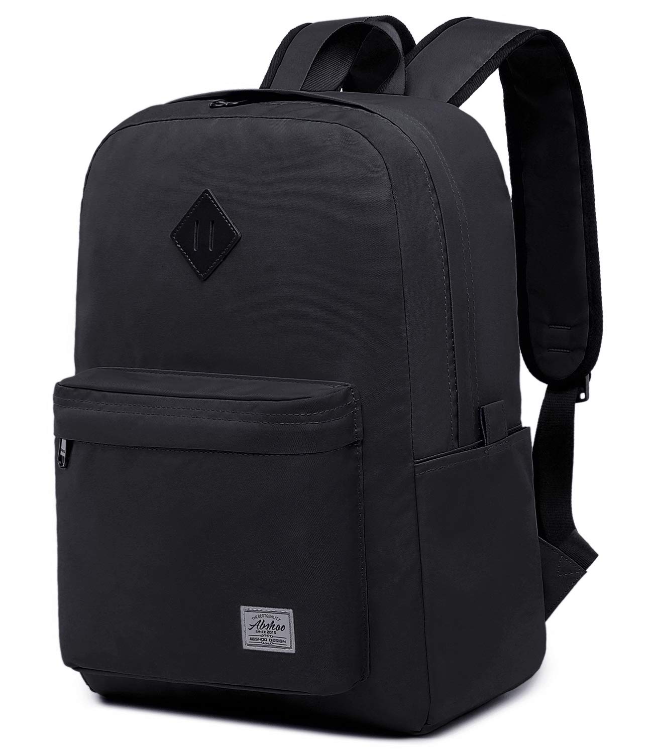 Abshoo Classic Basic Lightweight Backpack for School Water Resistant Casual Daypack Backpacks Bookbag (Black)