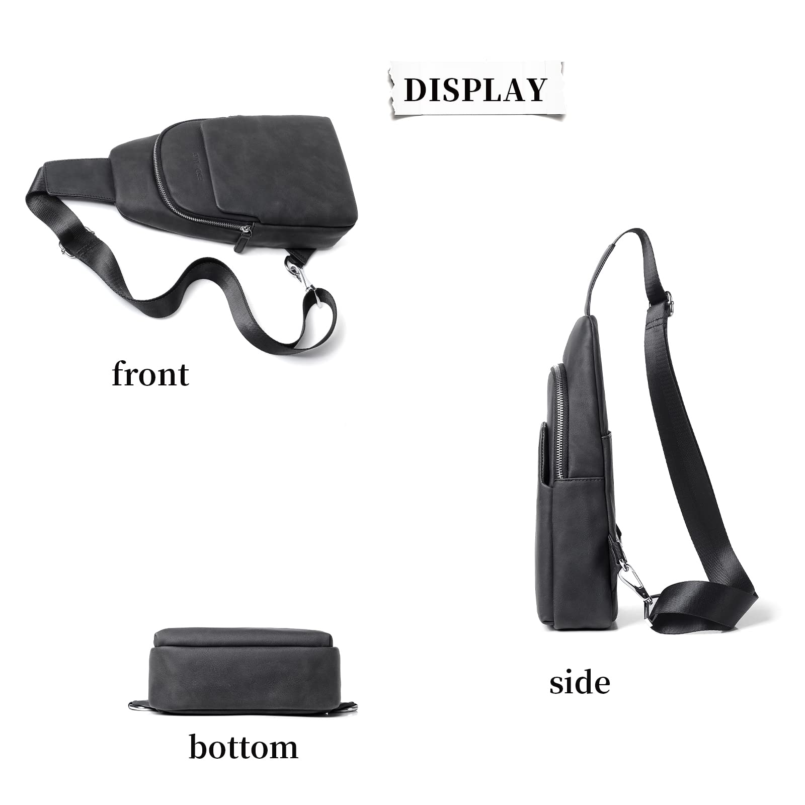FSD.WG sling Backpack for Men Chest Bag Crossbody Shoulder Bags Travel Bag Purse for Men with Water Resistant