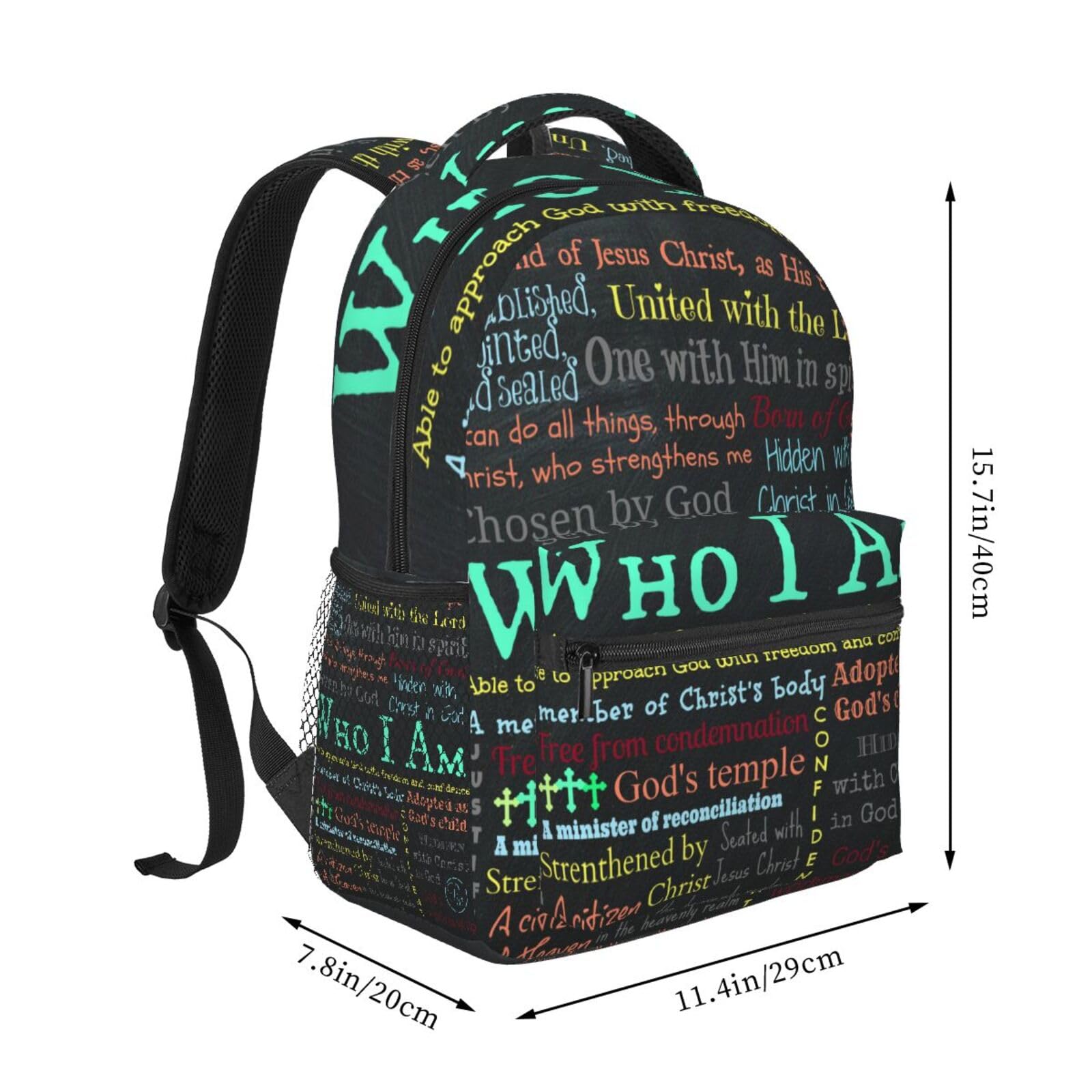 Inspirational Bible Scripture Backpack Christian Book Bags for Boys Girls Elementary School Bags Back to School Gift Bookbag 2nd 3rd 4th 5th 6th Grade