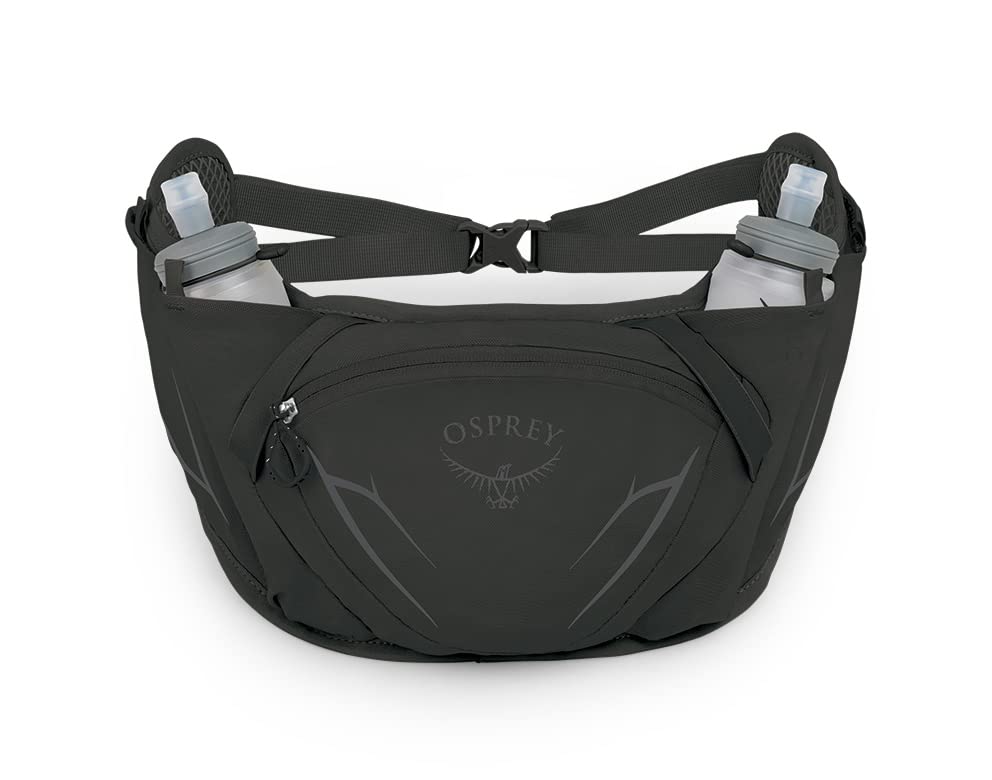 Osprey Duro/Dyna Hydration Belt with Hydraulics Soft Flasks, Dark Charcoal Grey