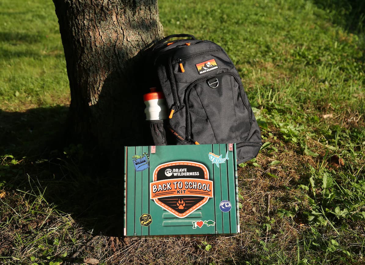 Brave Wilderness Durable Outdoor Capable Backpack made with a Ballistic Nylon Shell and Six Pockets by Coyote Peterson (Olive)