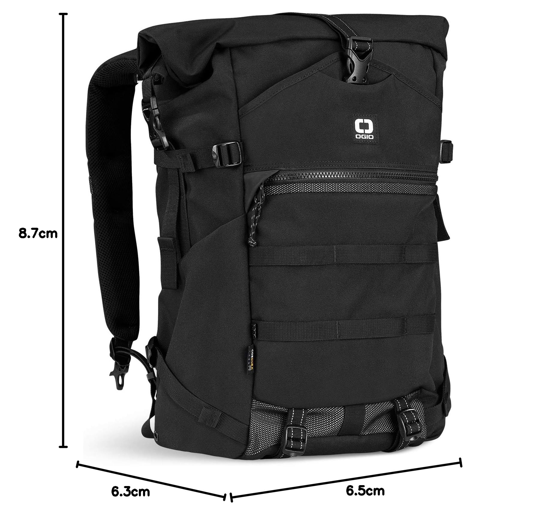 OGIO ALPHA Convoy 525r Rolltop Backpack, Black