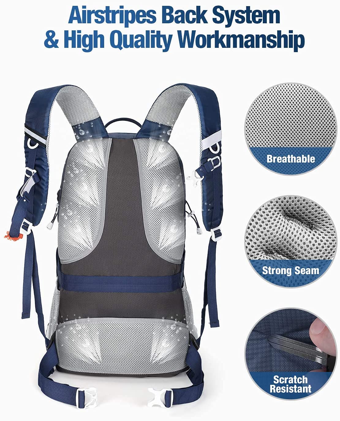 HOMIEE 45L Hiking Backpack Lightweight Travel Backpack Outdoor Camping Daypack for Men Women