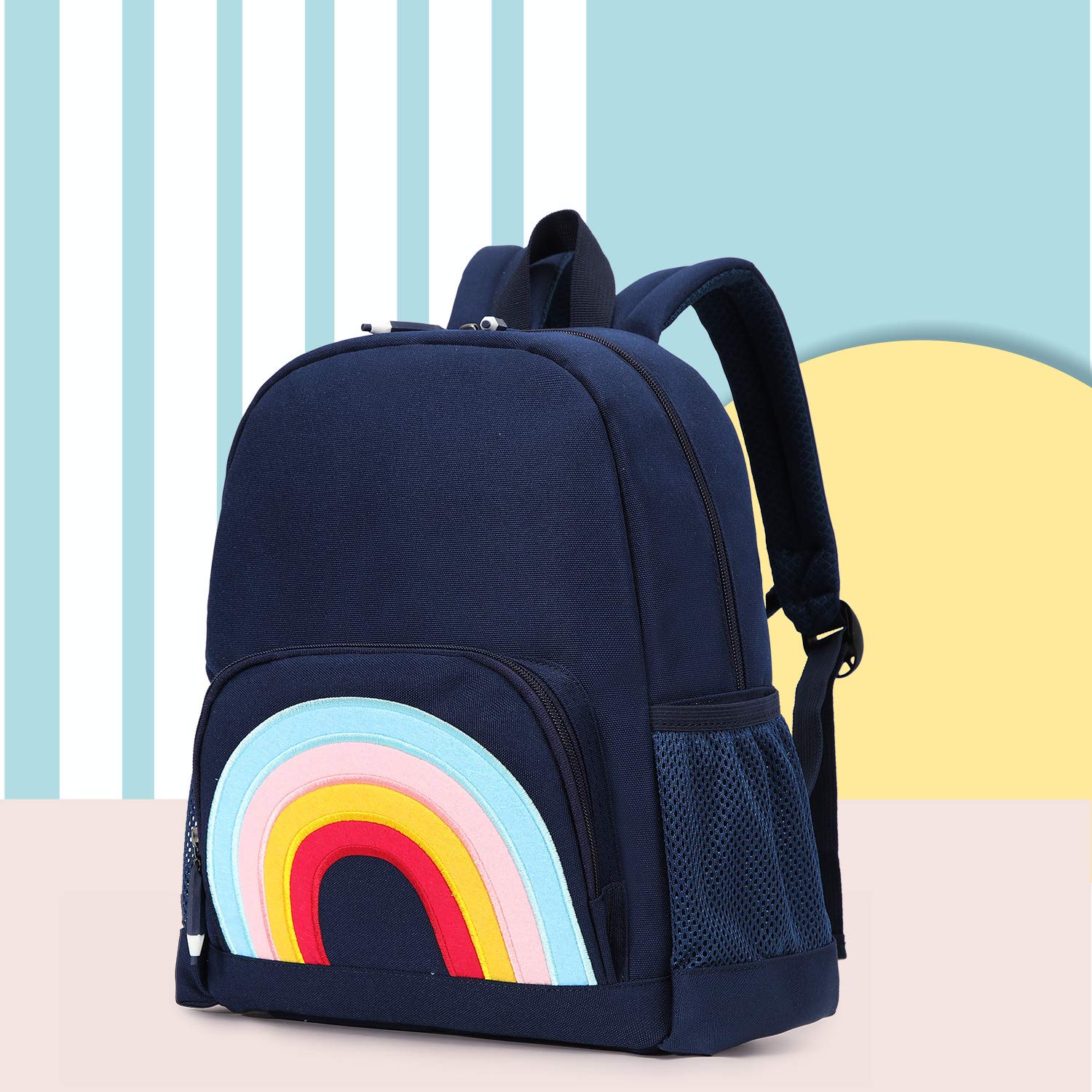 willikiva Toddler Rainbow Kids Backpack Boy Girls Waterproof Bags Kindergarten Preschool