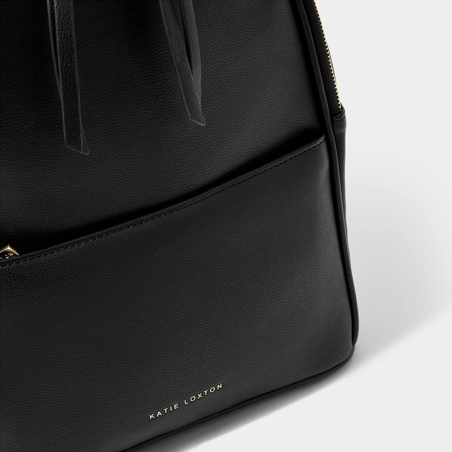 KATIE LOXTON Isla Womens Large Zippered Top Handle Backpack Black