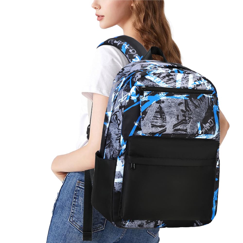 Sunborls Backpack for Teen Girls Lightweight High-capacity Middle Student Bookbag Women Backpack With Lunch bag Pencil Bags Student Bookbags 3Pcs(cow pattern)