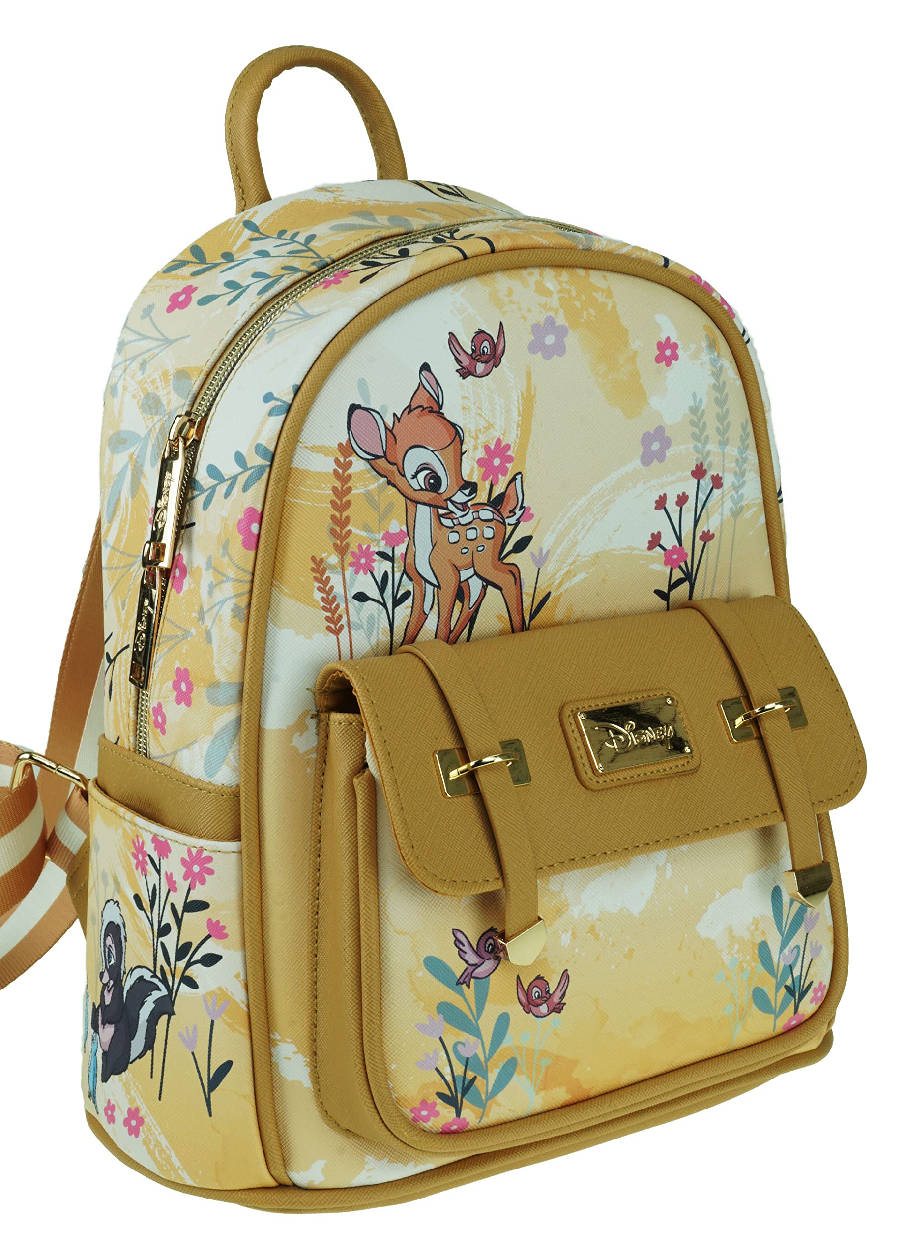 KBNL Bambi 11 inch Vegan Leather Mini Backpack - A21802, Multicoloured