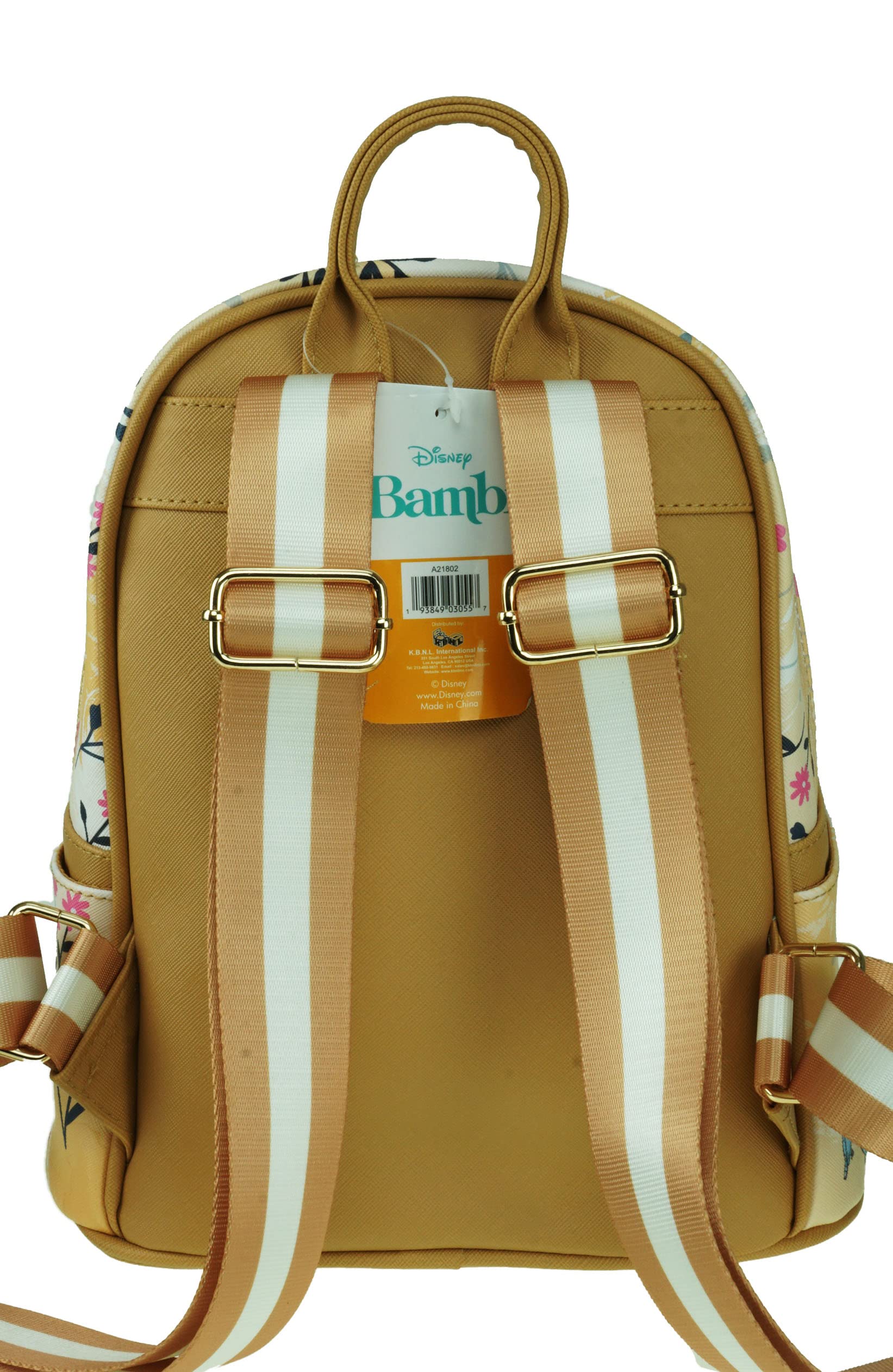 KBNL Bambi 11 inch Vegan Leather Mini Backpack - A21802, Multicoloured