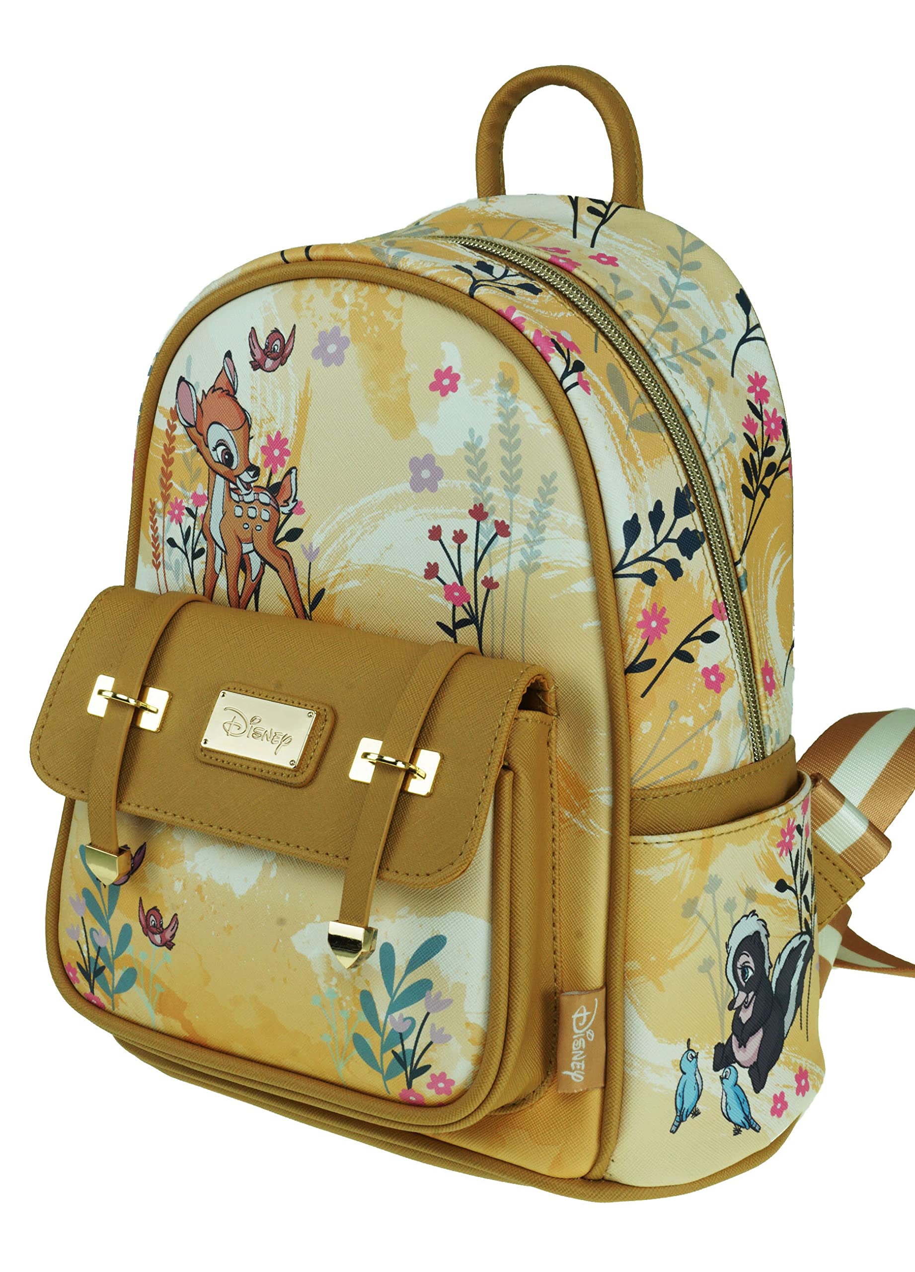 KBNL Bambi 11 inch Vegan Leather Mini Backpack - A21802, Multicoloured