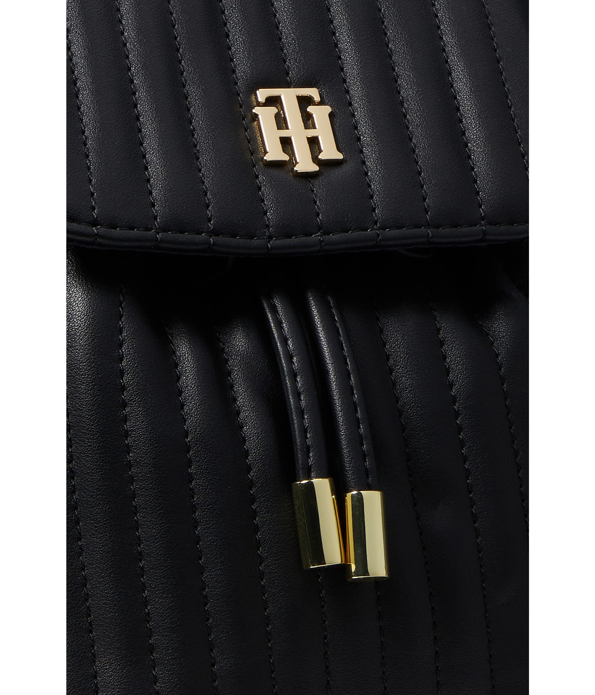 Tommy Hilfiger Luisa Mini Backpack-Quilt PVC Black One Size