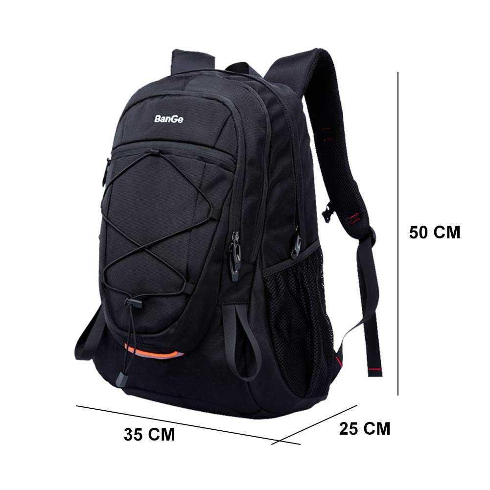 Lily Parker Waterproof Womens Mens 40l Hiking Rucksack Bag Large-Capacity Trekking Travel Backpack, Black
