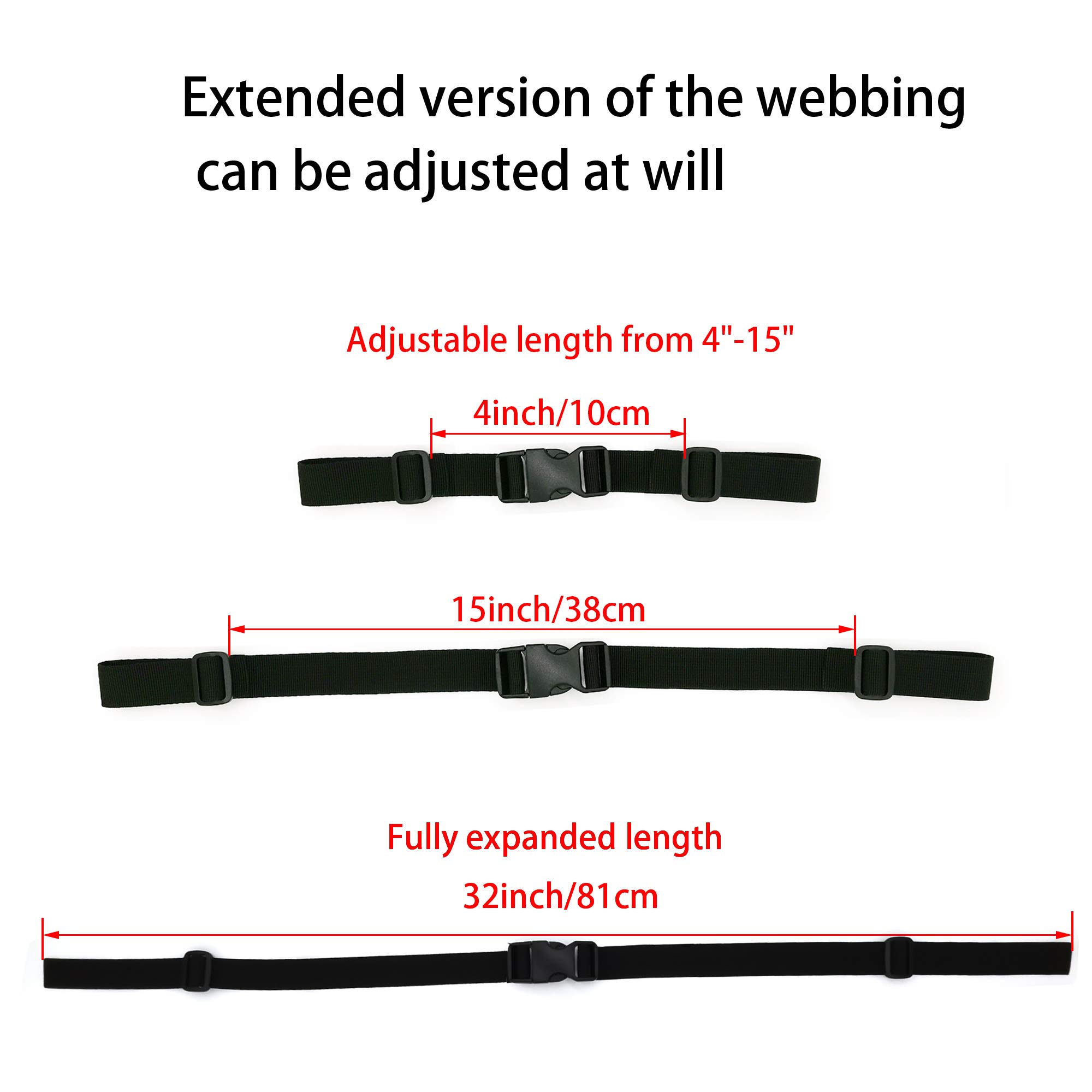 Sternum Strap for Backpacks, Backpack Chest Strap for Adults and Kids, 2 Pack Heavy Duty Adjustable Outdoor Backpack Accessories with Quick Release Buckle for Hiking Climbing Riding Runing and Blower