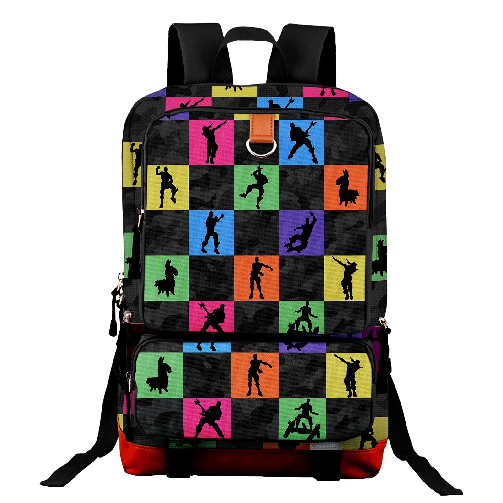 Tvmpkix Travel Laptop Backpack, Laptop Book Computer Bag Large Capacity Lightweight School Backpack Waterproof Carry On Essentials for Kids Men Women Work College B-RED