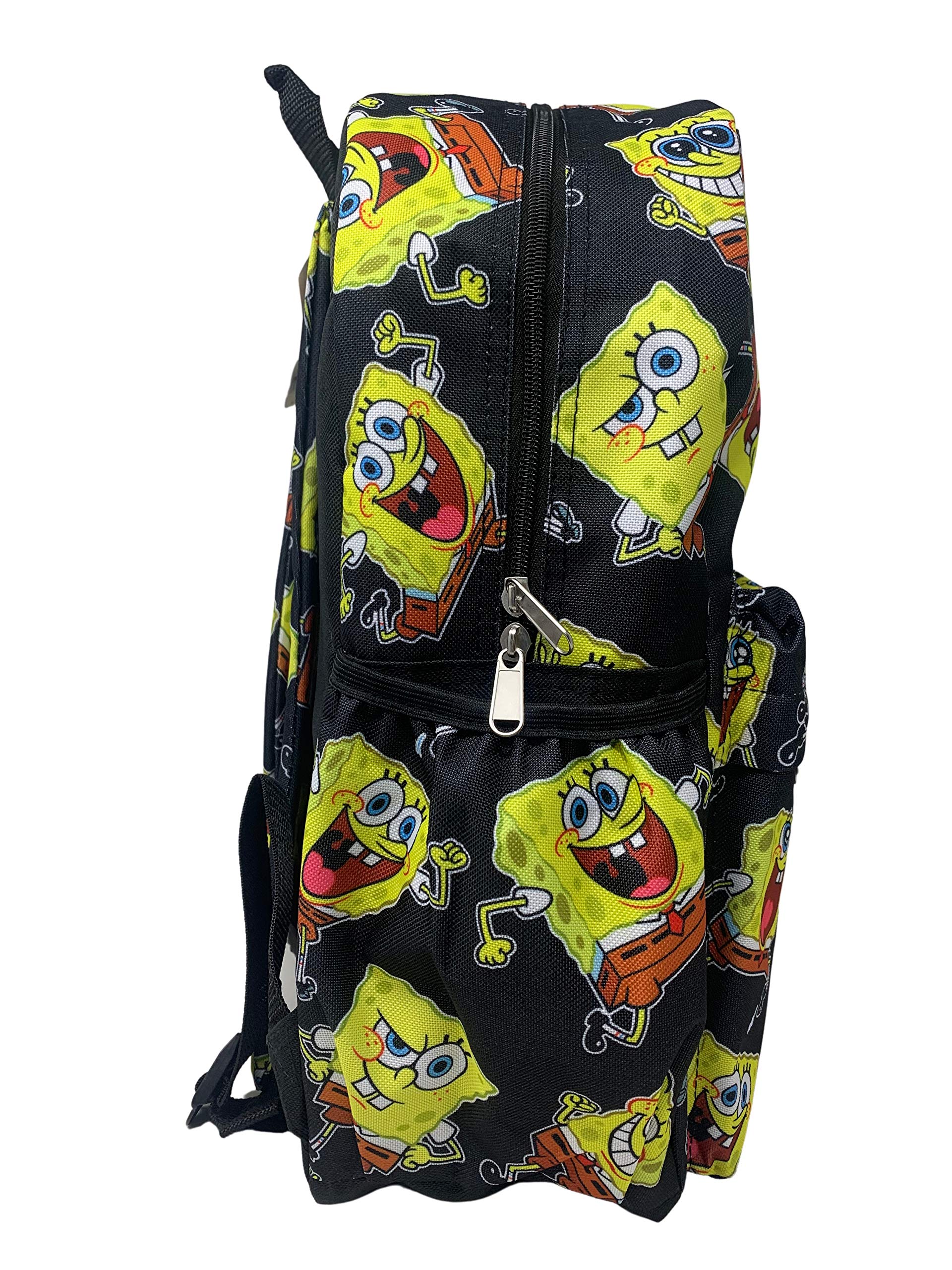 SpongeBob SquarePants 16 Inches Large Allover Print Backpack with Laptop Sleeve