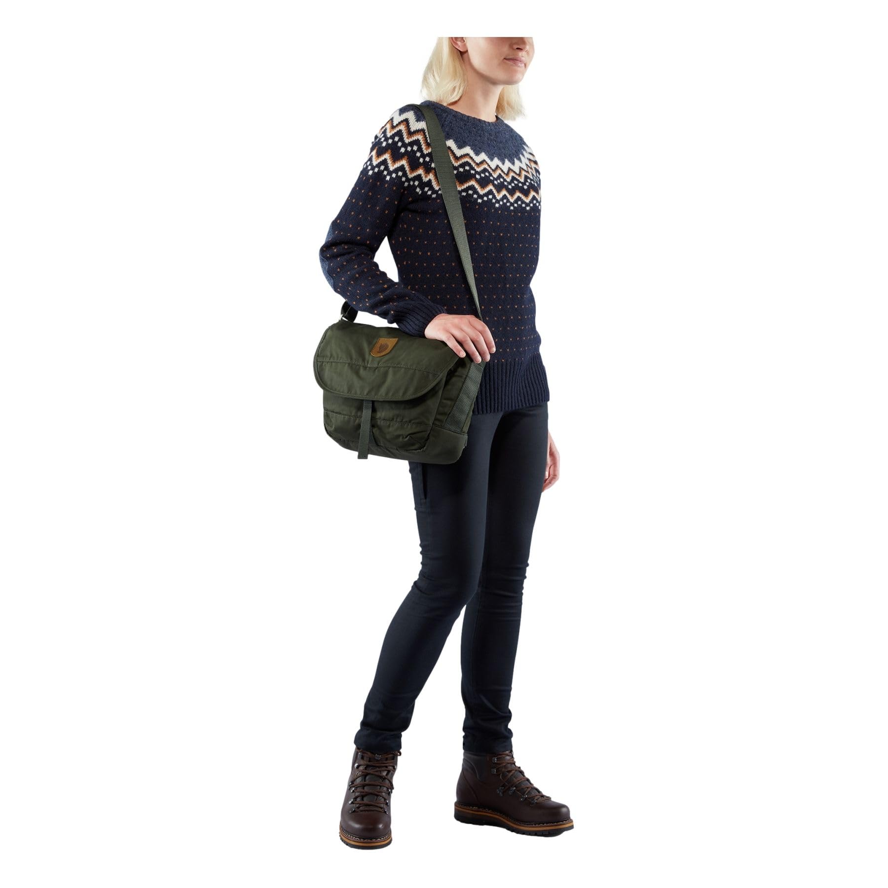 FJÄLLRÄVEN Greenland Shoulder Bag Small, Deep Forest, 34 Centimeters