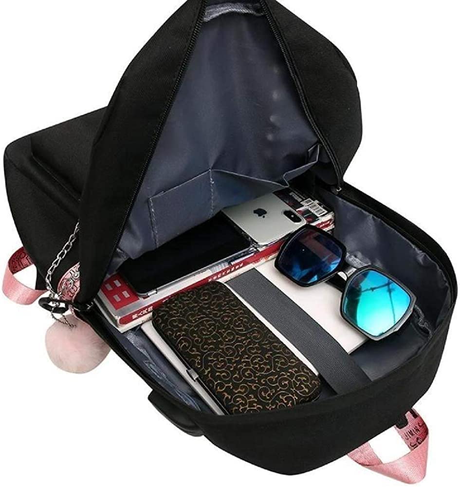 Alikpop USB Backpack Jimin Suga Jin Taehyung V Jungkook Korean Casual Backpack Daypack Laptop Bag College Bag Book Bag School Bag With Pencil Bag