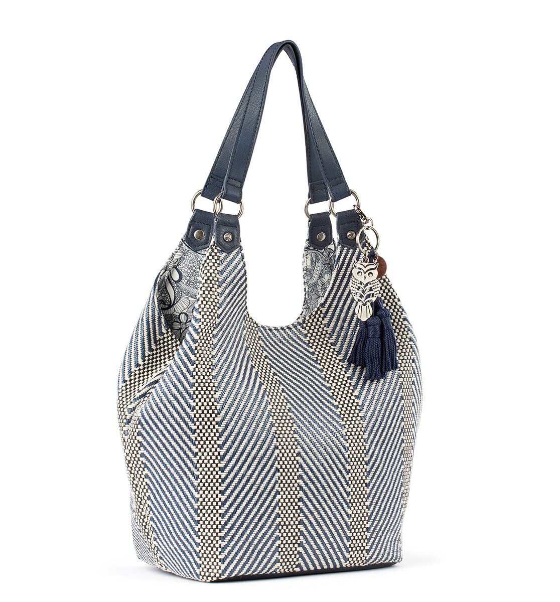 Sakroots Roma Shopper, Navy Spirit Desert Woven