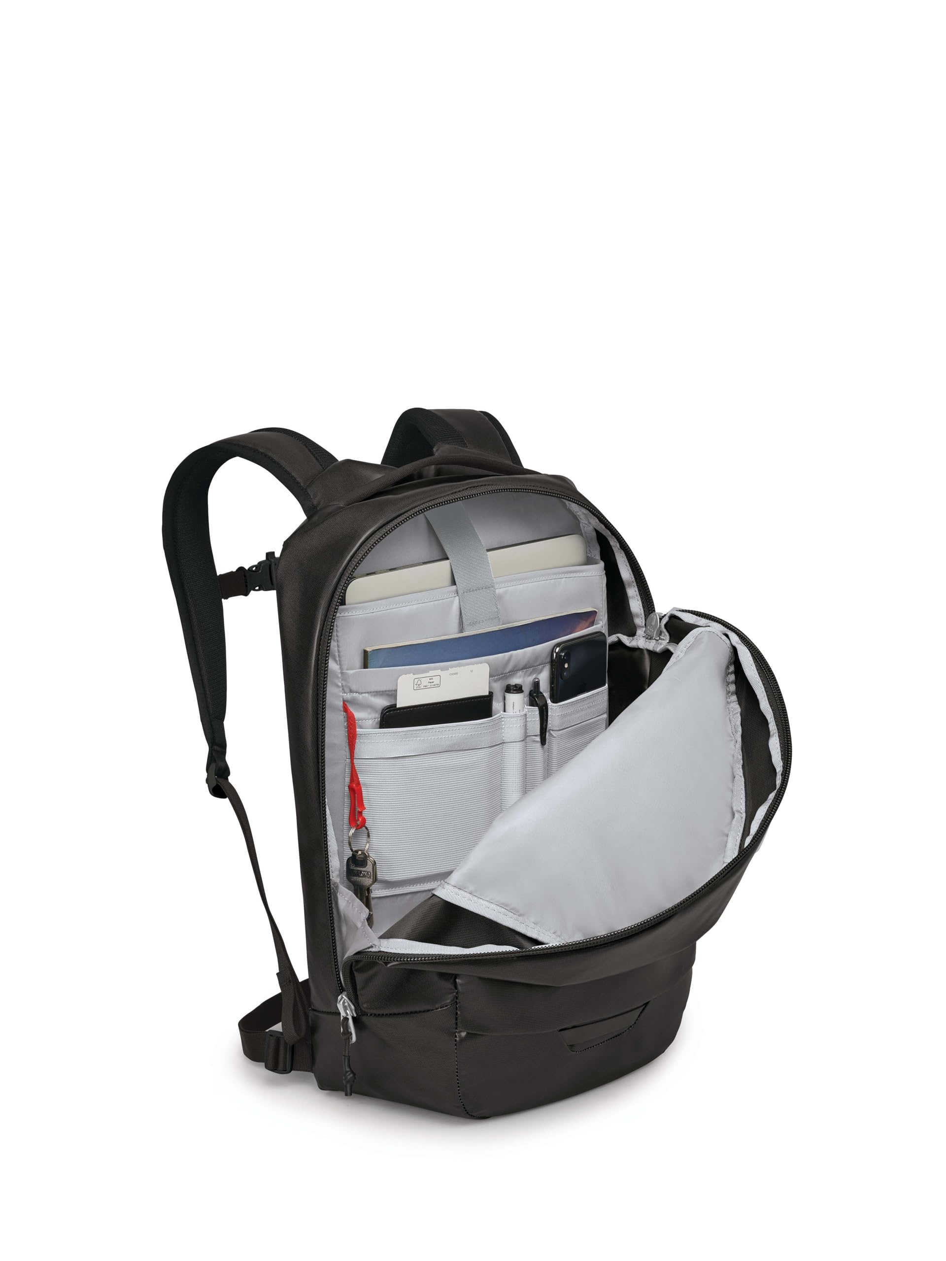 Osprey Transporter Panel Loader Laptop Backpack, Black