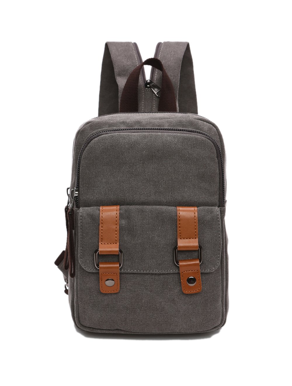 Arbag Small Cute Backpack Vintage Casual Canvas Shoulder Bag Daypack 8528bag,Grey