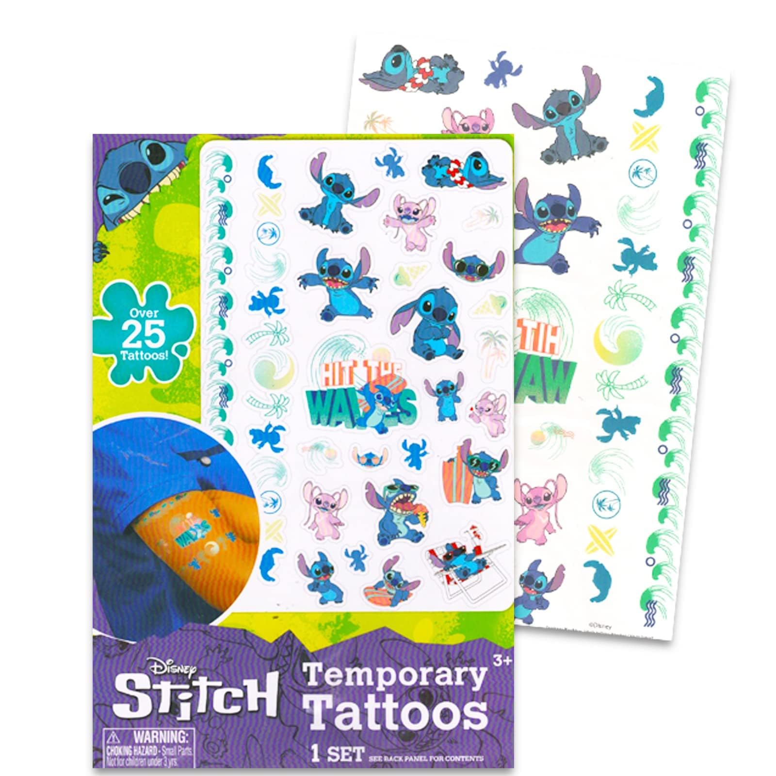 Fast Forward Stitch Mini Backpack with Lunch Box Set for Toddler Preschool - Bundle with 11'' Stitch Backpack Mini, Stitch Lunch Bag, Stickers, Temporary Tattoos, More | Lilo and Stitch Backpack