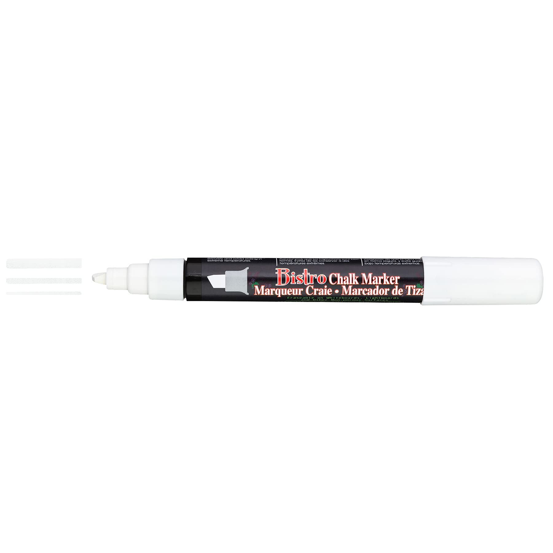 Uchida 483-C-0 Chisel Tip Bistro Window Chalk Marker, White