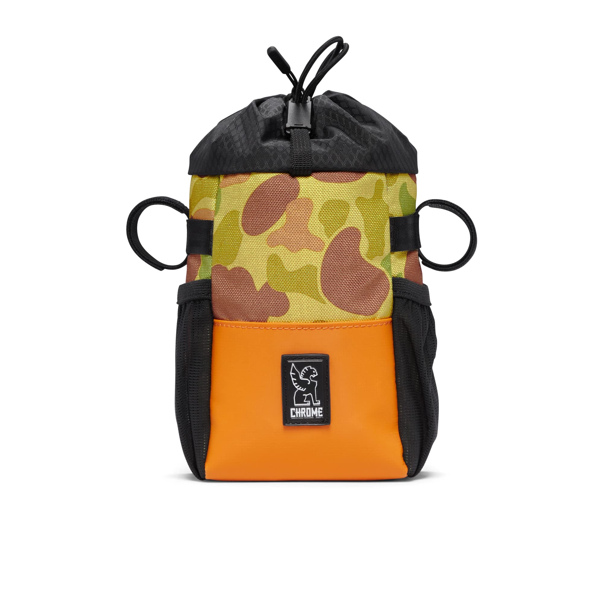 Chrome Industries Doubletrack Feed Bag - Bicycle Handlebar Pannier Pouch, 1.5 Liter, Duck Camo