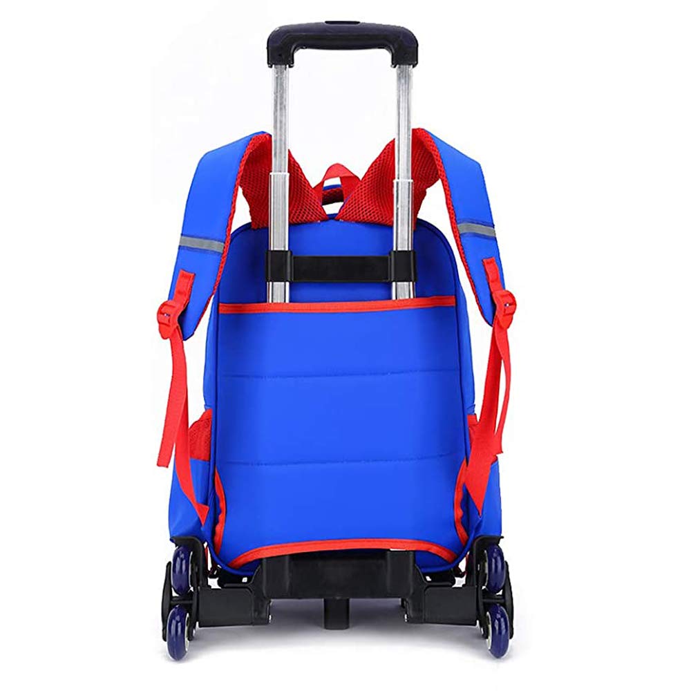 WZCSLM Anime School Bags student Oxford Cloth Vacation Backpack Travel Bag Luggage Trolley Case with Six Wheels Good friend's gift Laptop backpack (blue)