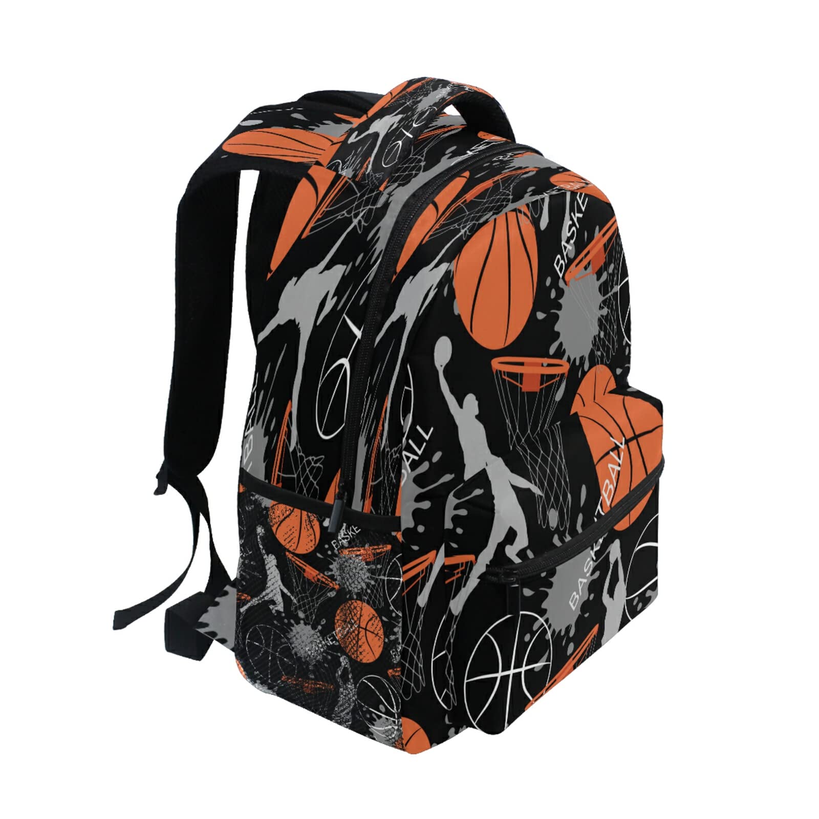 Sport Man Basketball School Backpack for Girls Boys Kids Laptop Backpack Travel Camping Daypack