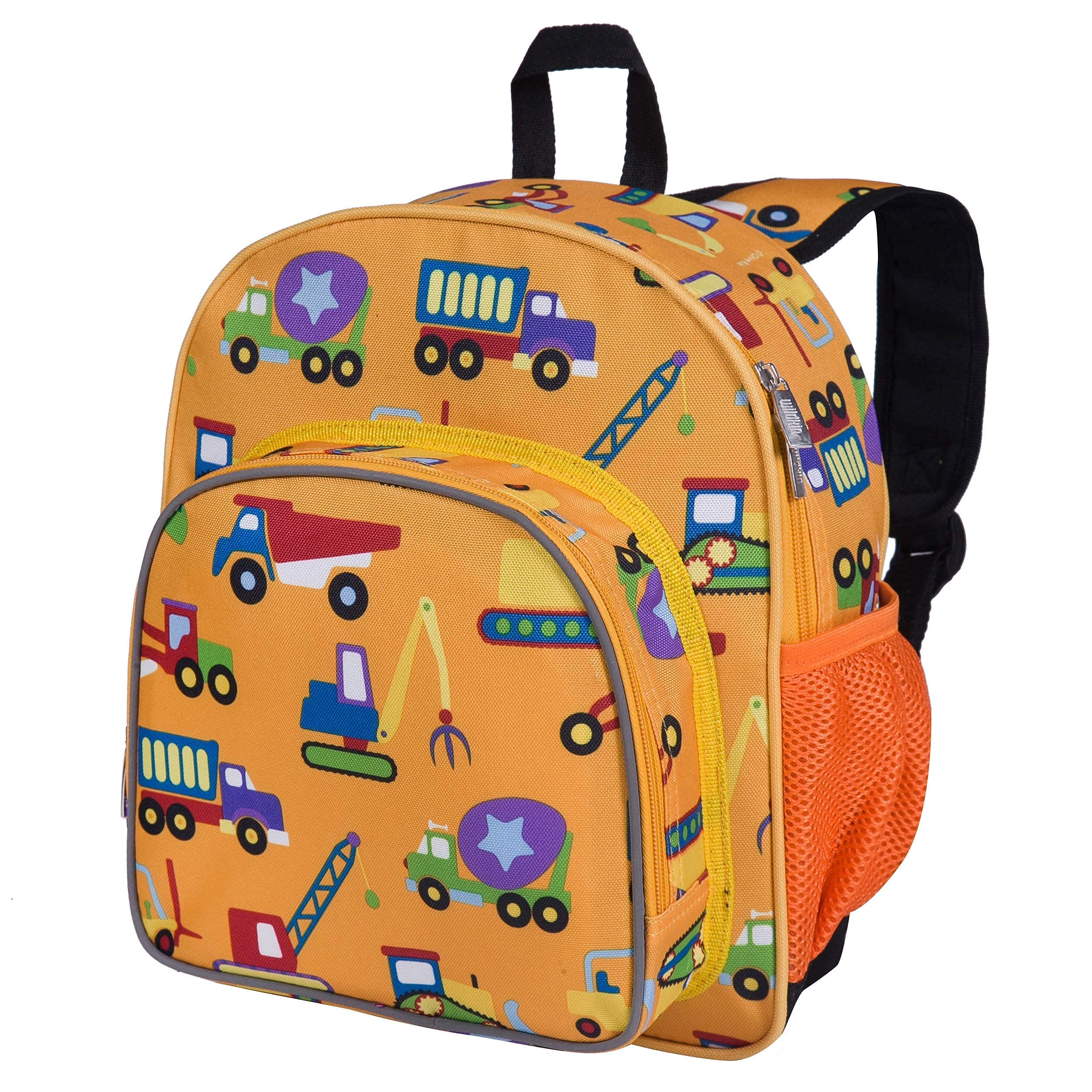 Wildkin 12 Inch Kids Backpack Bundle with Plush Nap Mat (Under Construction)