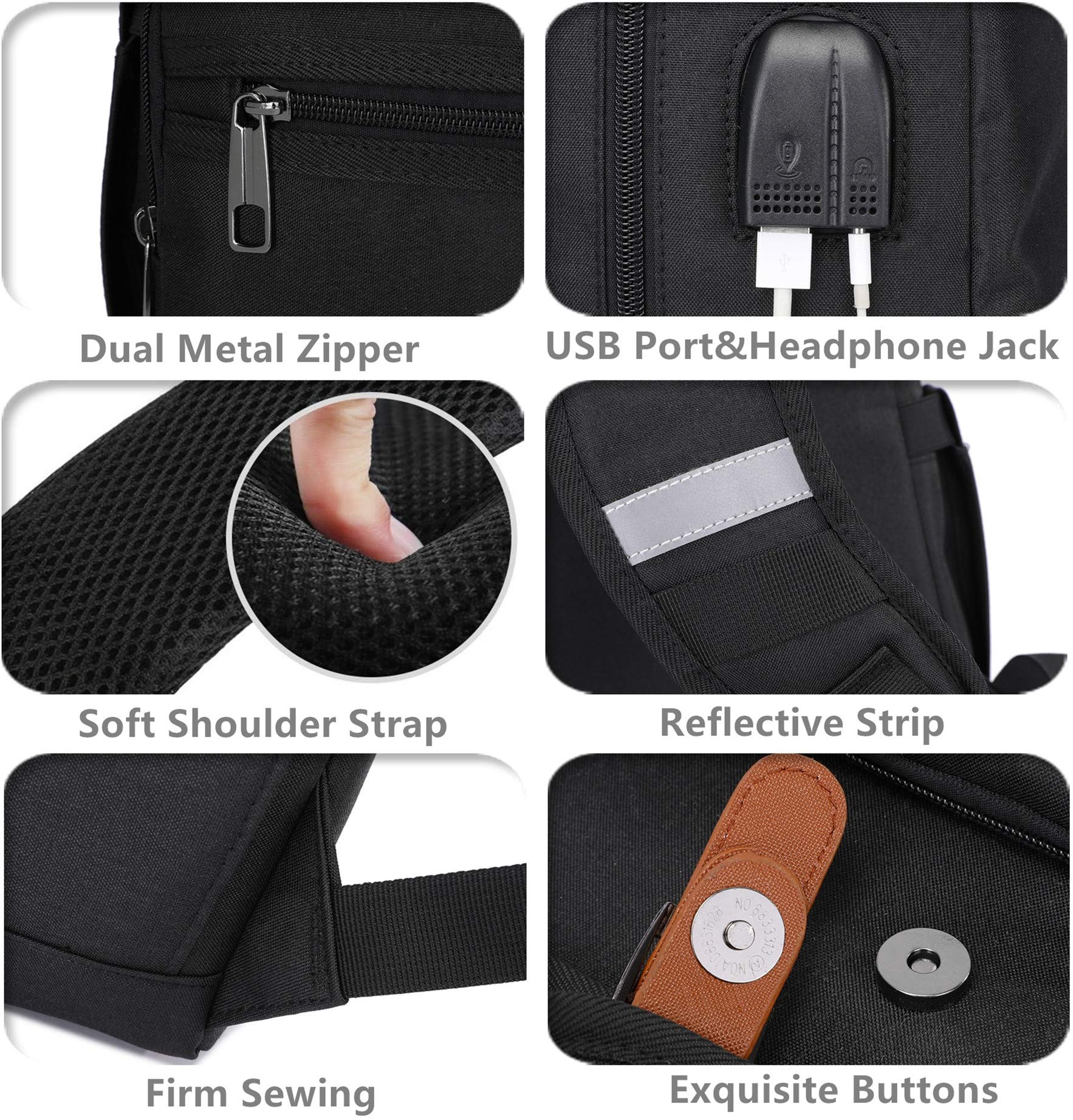 HFSX Backpack Bookbags Laptop Backpack for Women Men Vintage Backpack College Backpack Travel Bookbag Laptop Bookbags with USB Charging Port Gray Backpacks Fits 15.6 inch Notebook