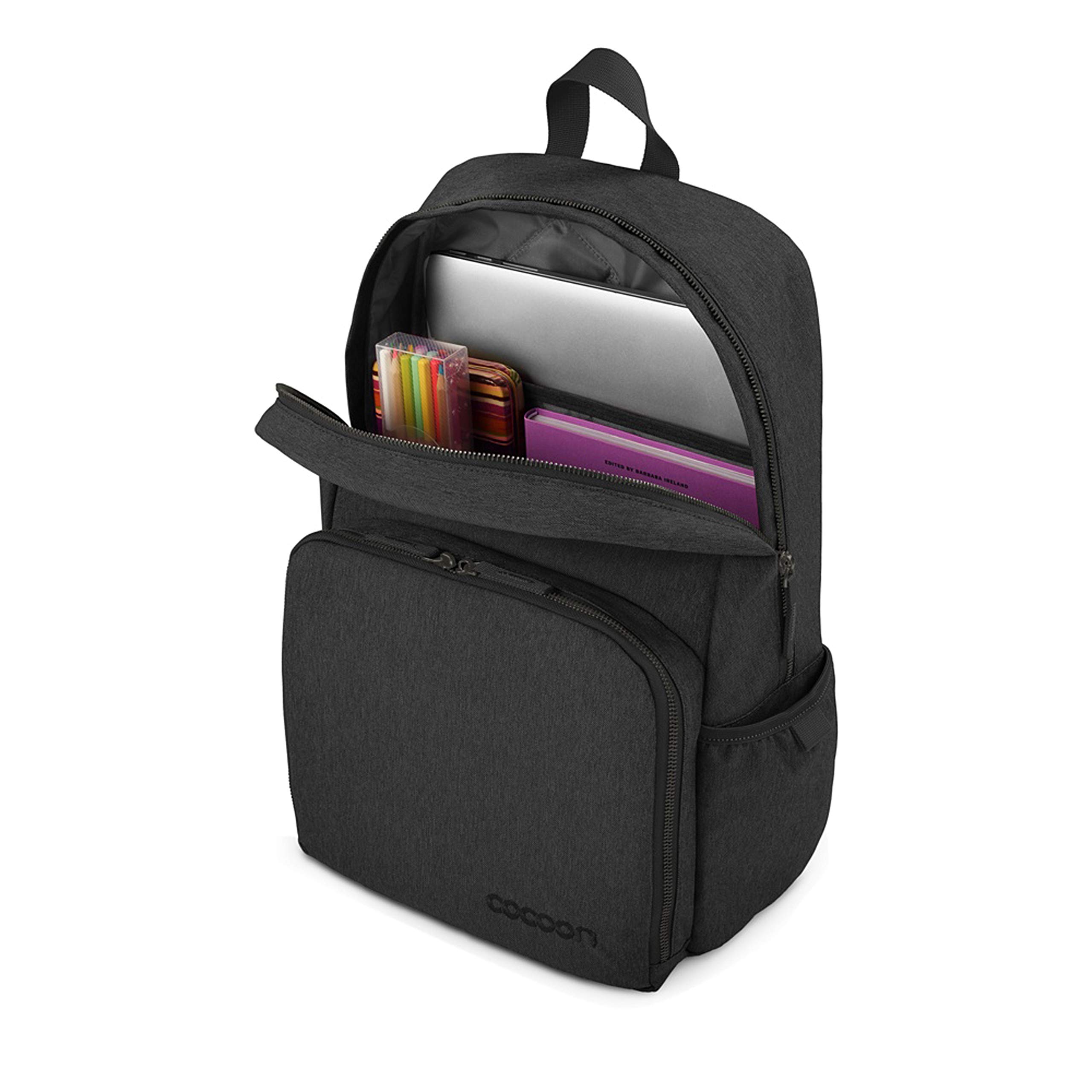 Cocoon MCP3403BK Recess 15" Backpack with Built-in Grid-IT!® Accessory Organizer (Black)