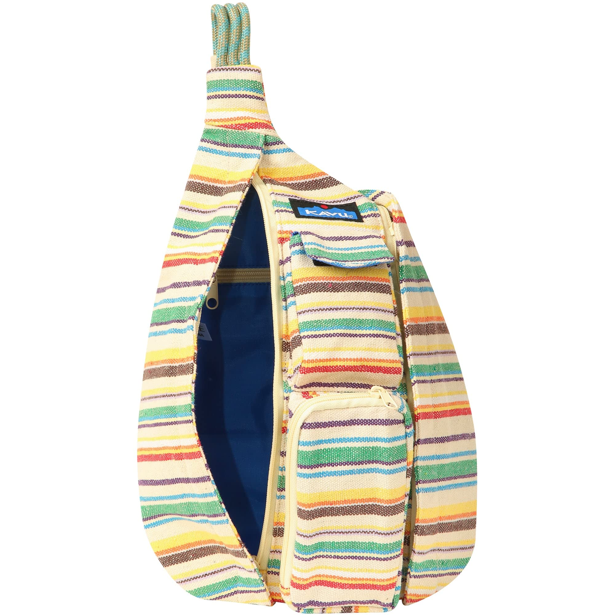 KAVU Mini Interwoven Rope Bag Sling Pack - Aloha Stripe